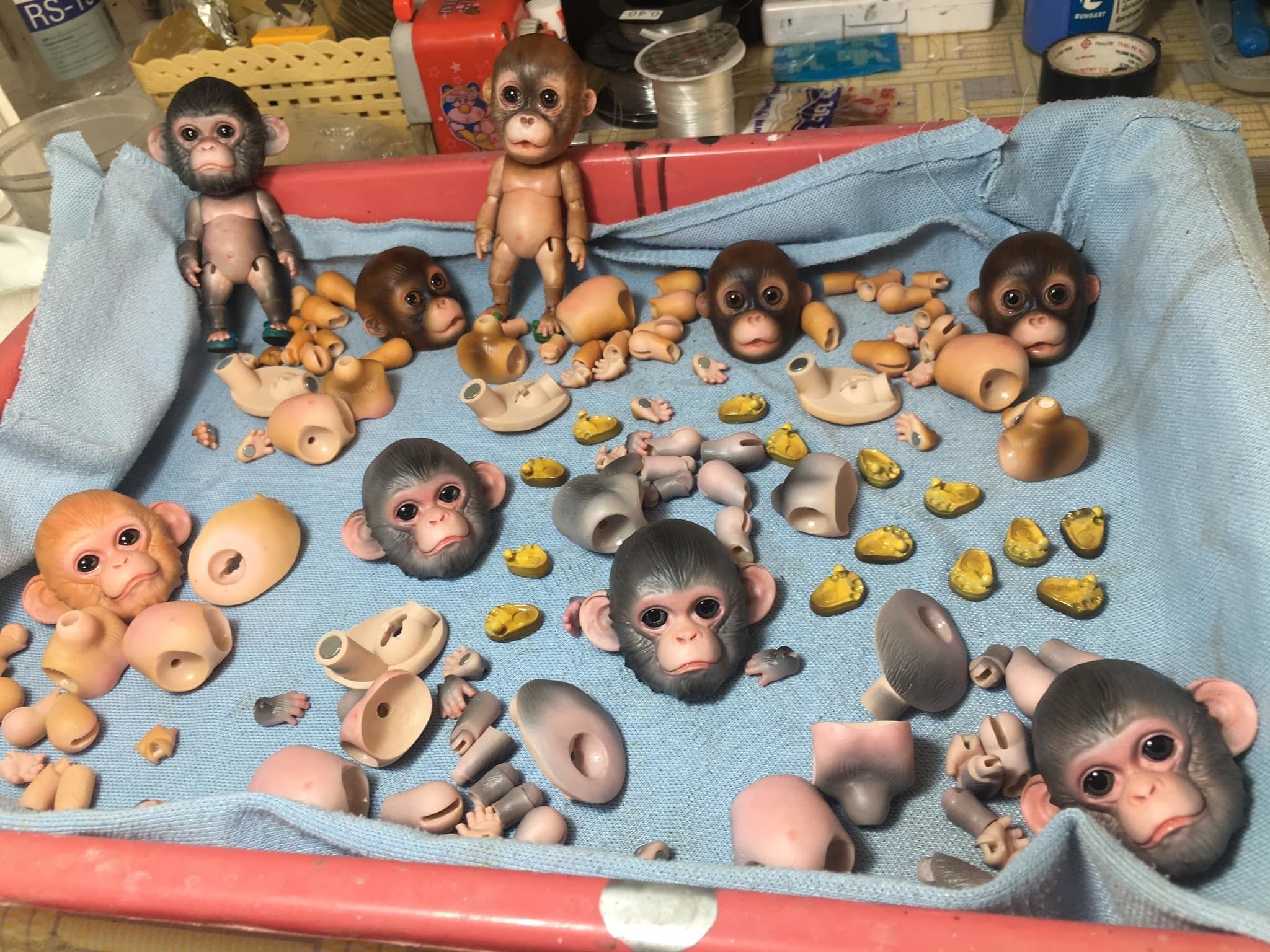 Chimpanzee BJD 3D model 3D printable | CGTrader