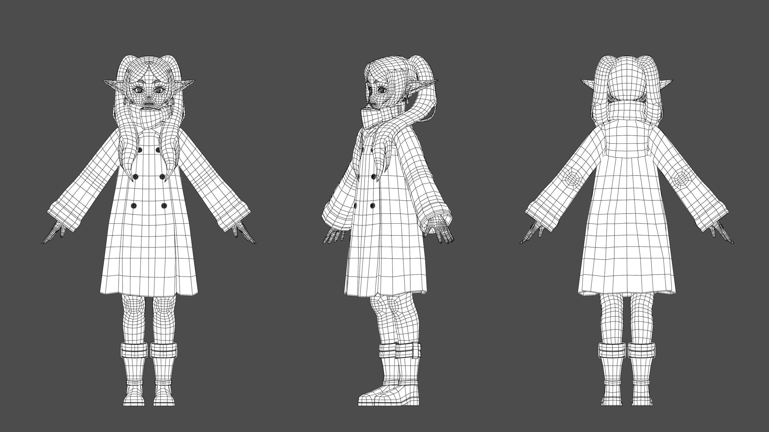 3D model Frieren VRChat Avatar - Sousou no Frieren VR / AR / low-poly ...