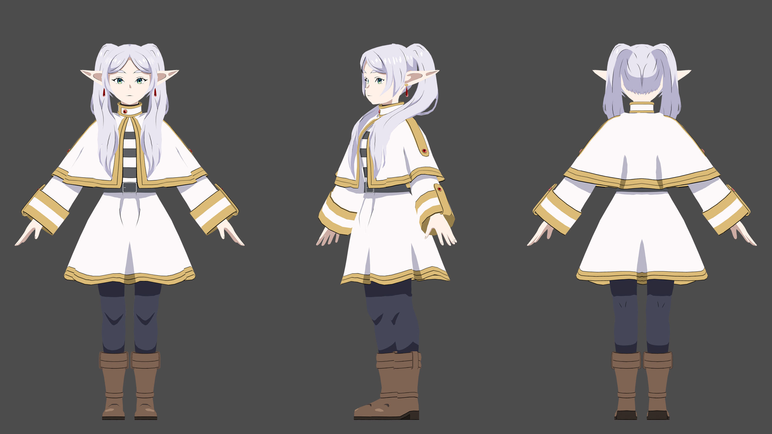 3D model Frieren VRChat Avatar - Sousou no Frieren VR / AR / low-poly ...