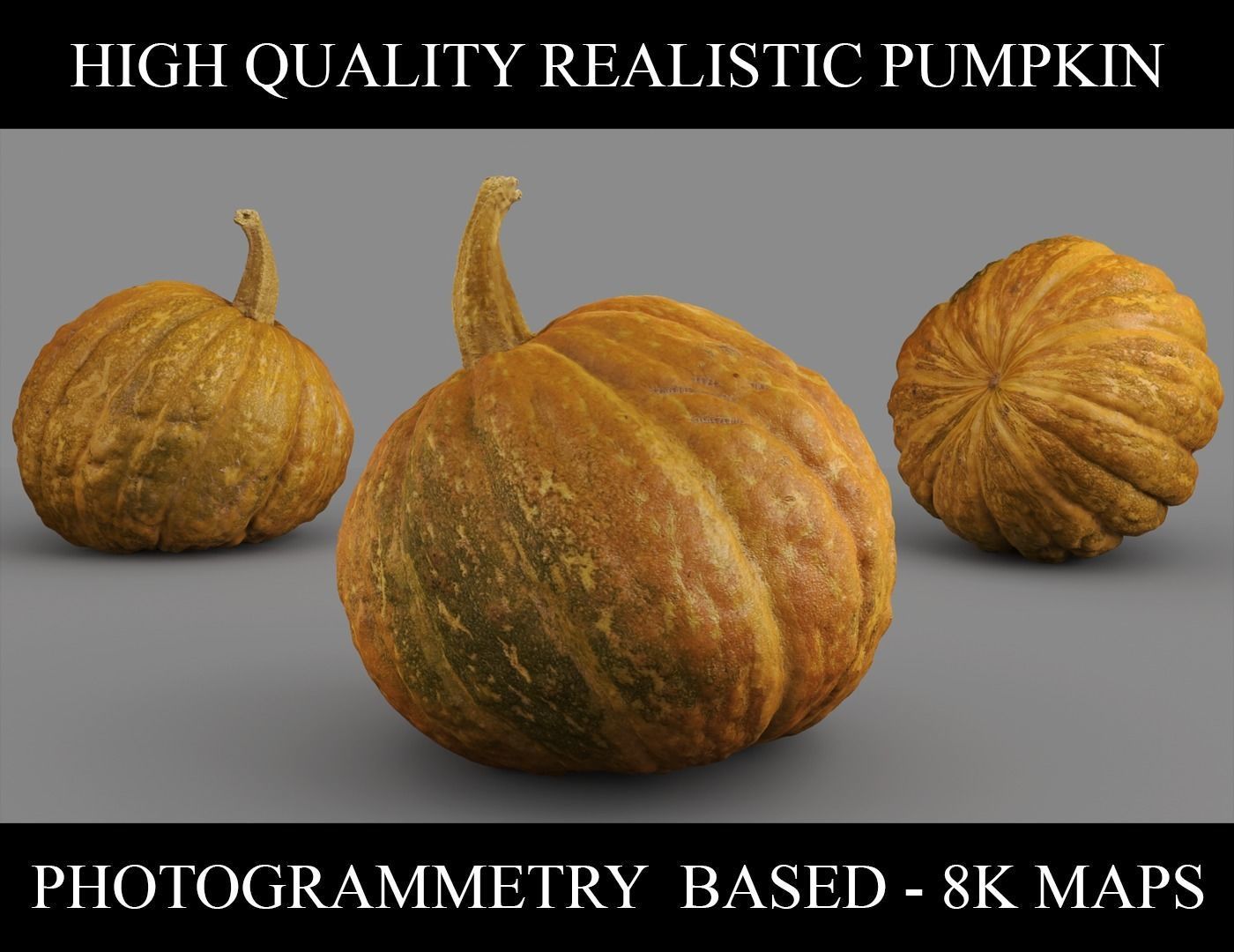 HIGH QUALITY REALISTIC PUMPKIN 8K MAPS 3D model | CGTrader
