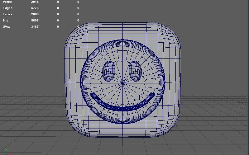 ifunny icon 3D model animated | CGTrader