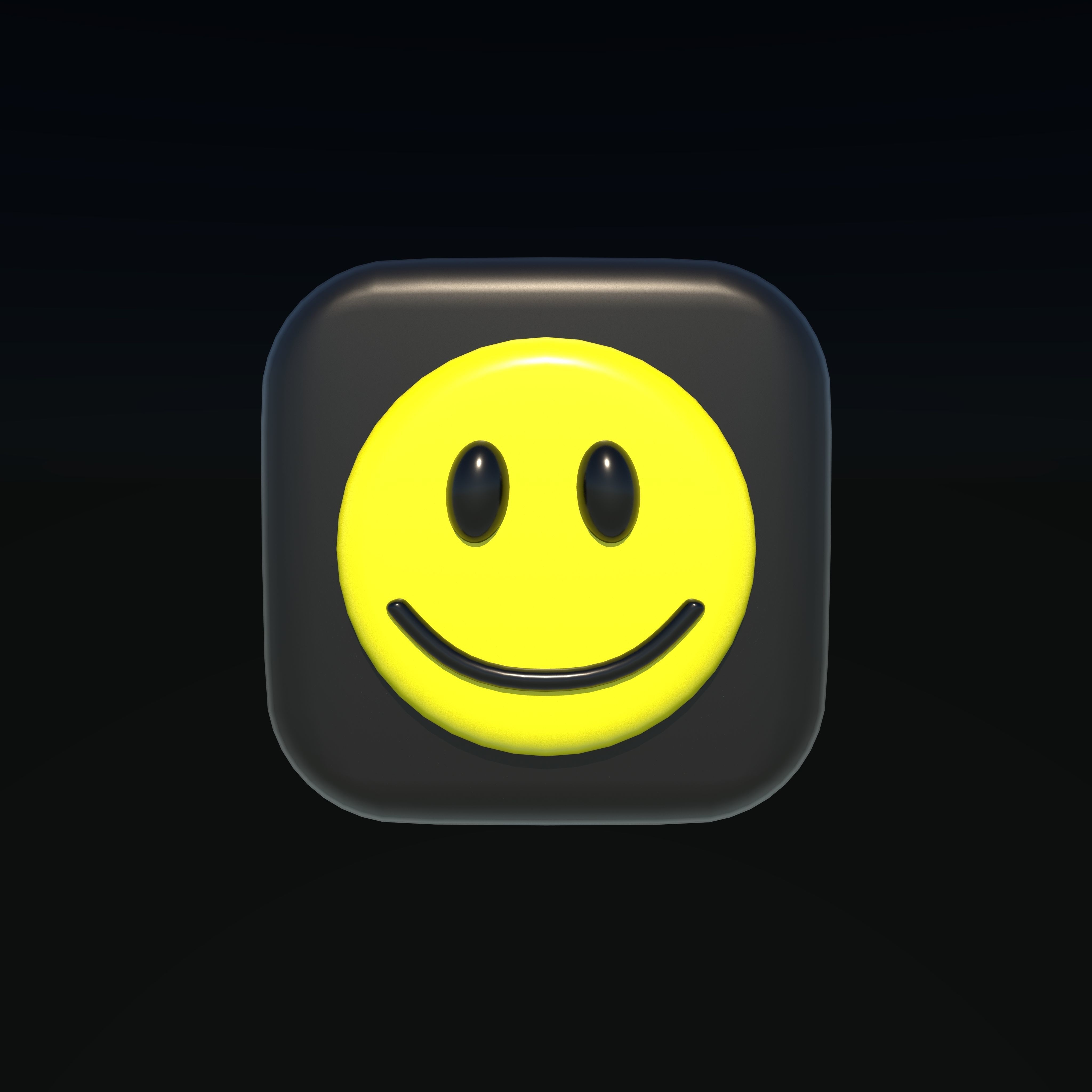 ifunny icon 3D model animated | CGTrader