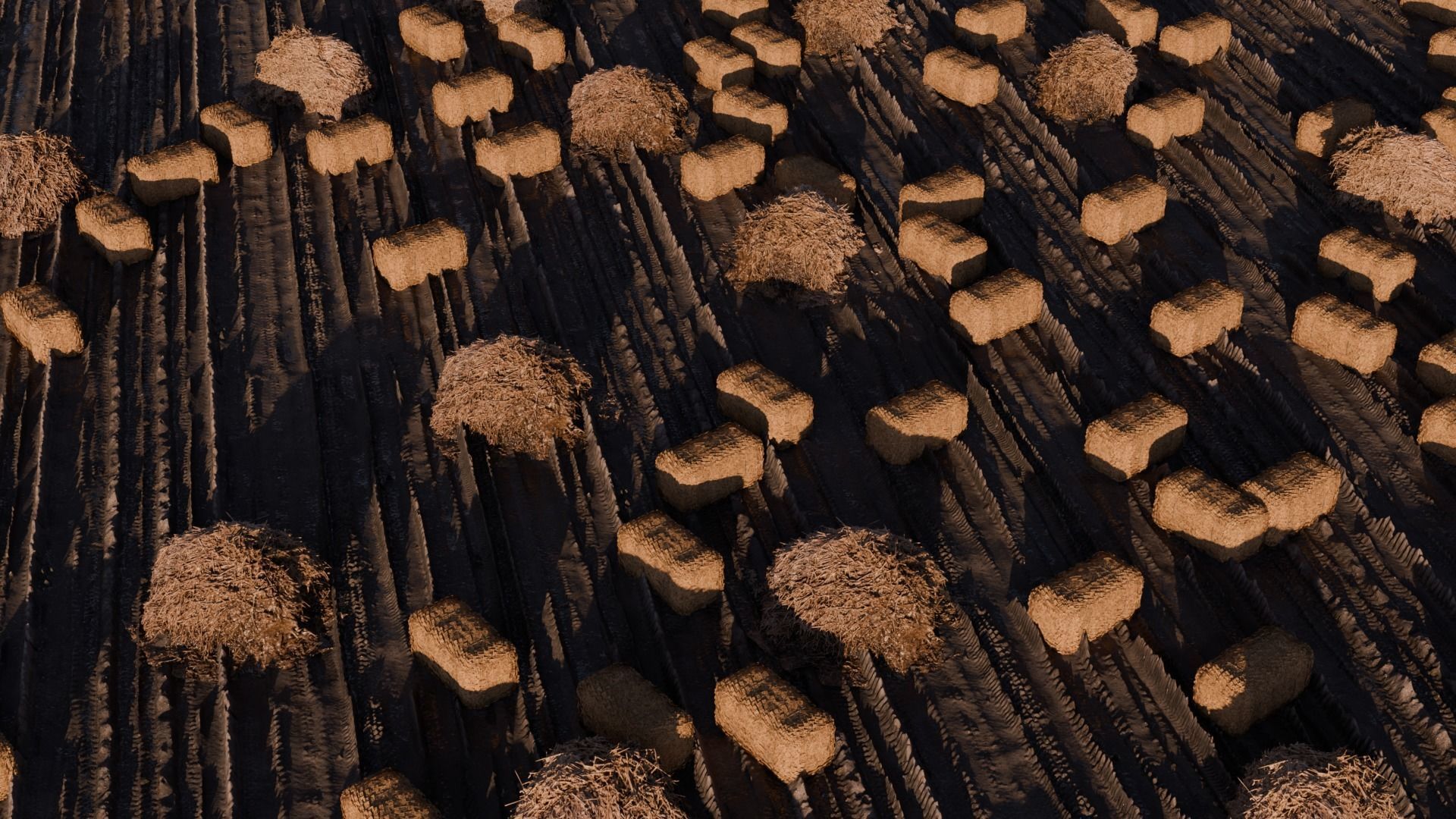 Hay Field free 3D model | CGTrader