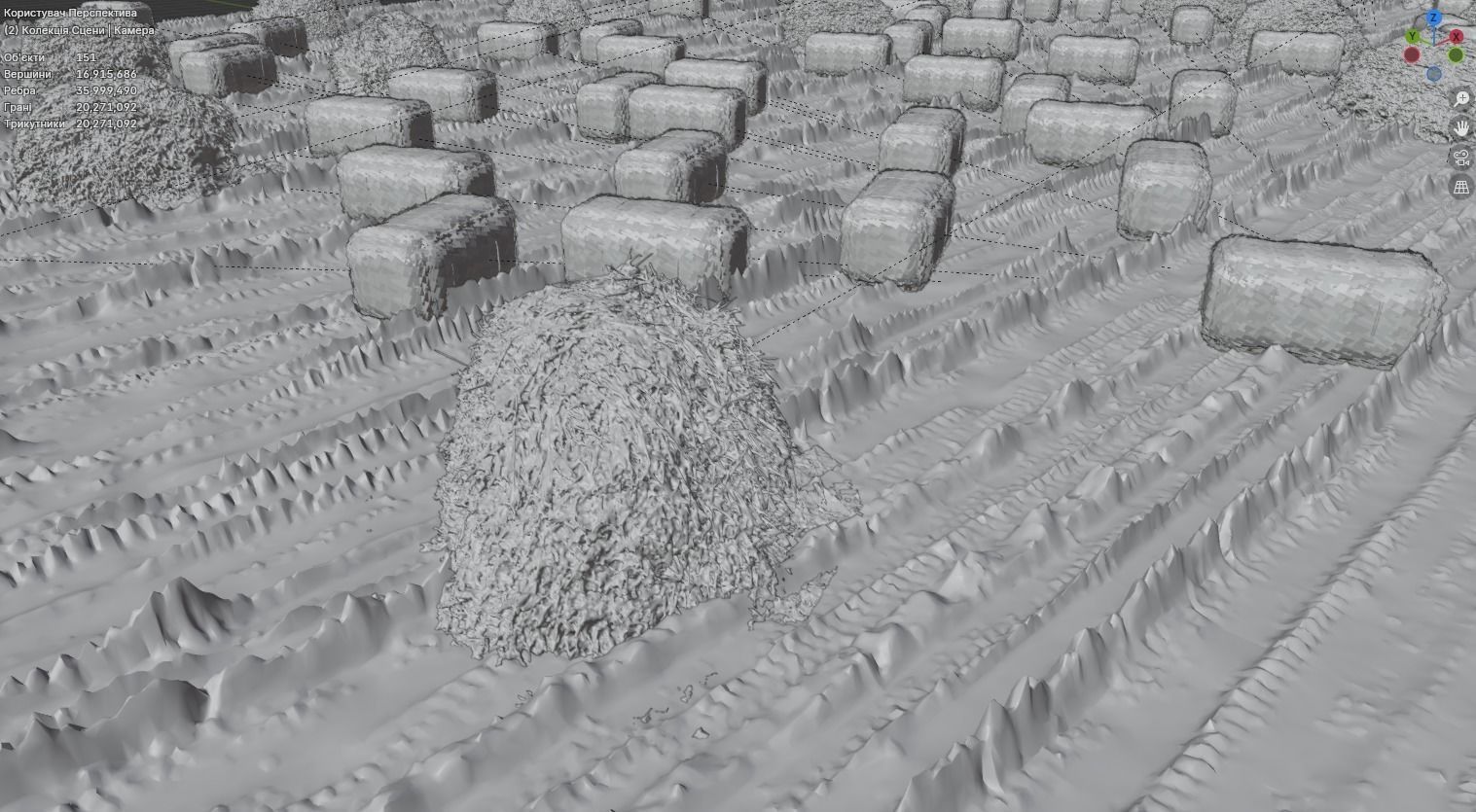 Hay Field free 3D model | CGTrader