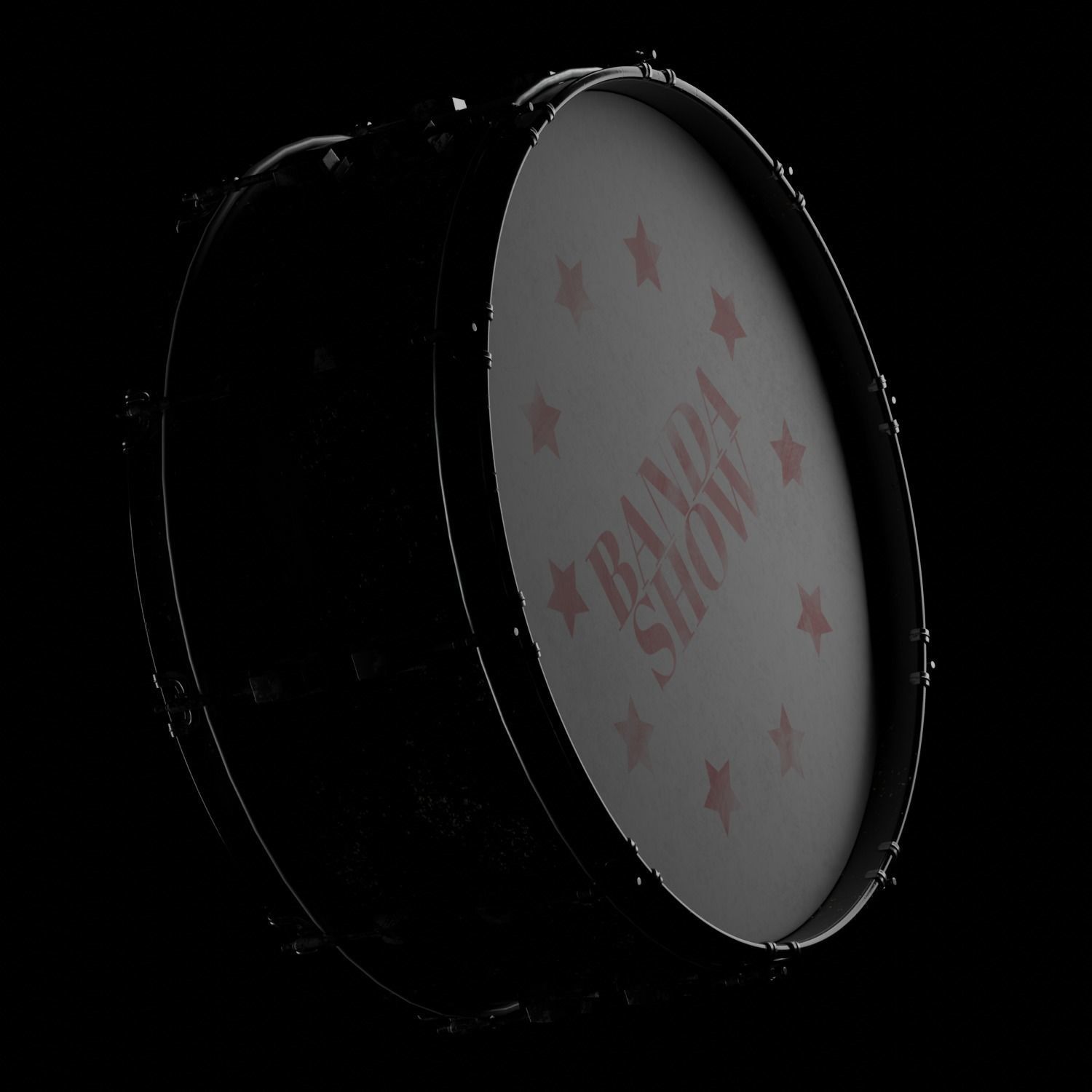 Drum Realistic whit textures free 3D model | CGTrader