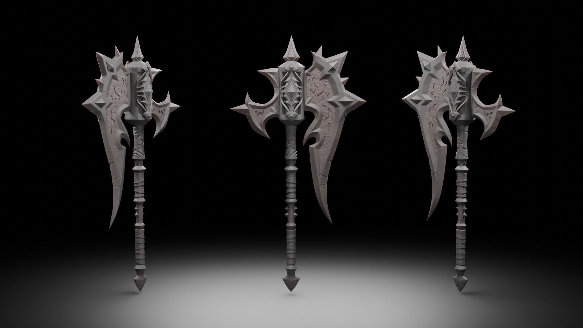 Fyrakk Legendary Axe - World of Warcraft 3D model 3D printable | CGTrader