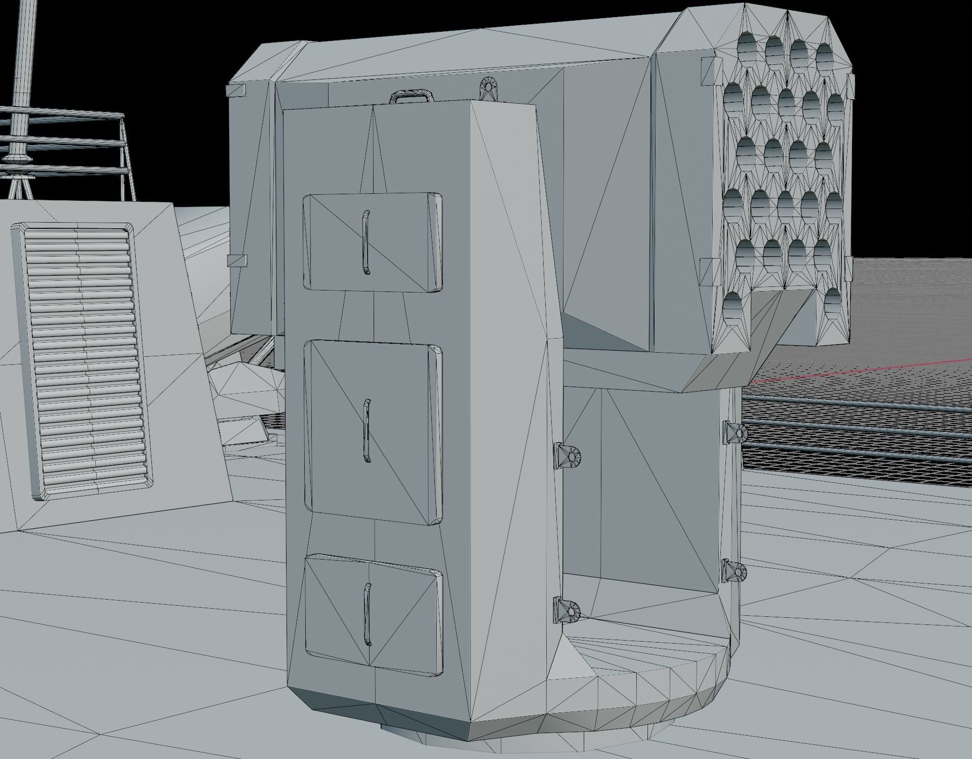 HHQ-10 Short Range Surface To Air Missile V1 free 3D model | CGTrader