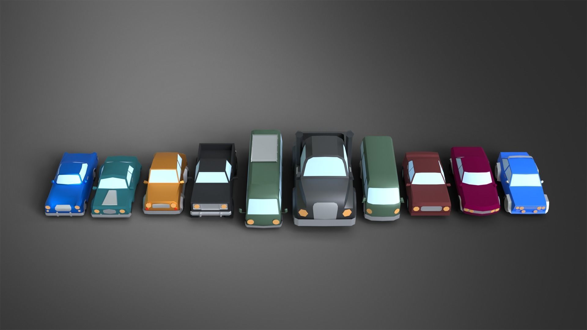 Low Poly Cars free VR / AR / low-poly 3D model | CGTrader