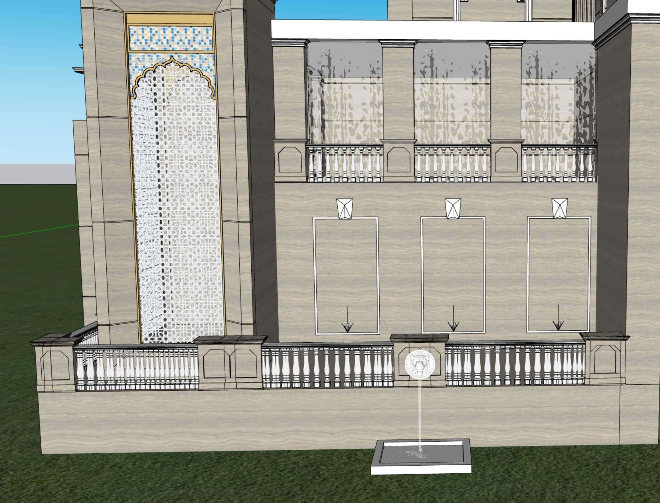 Traditional Haveli Exterior 3D model animated | CGTrader