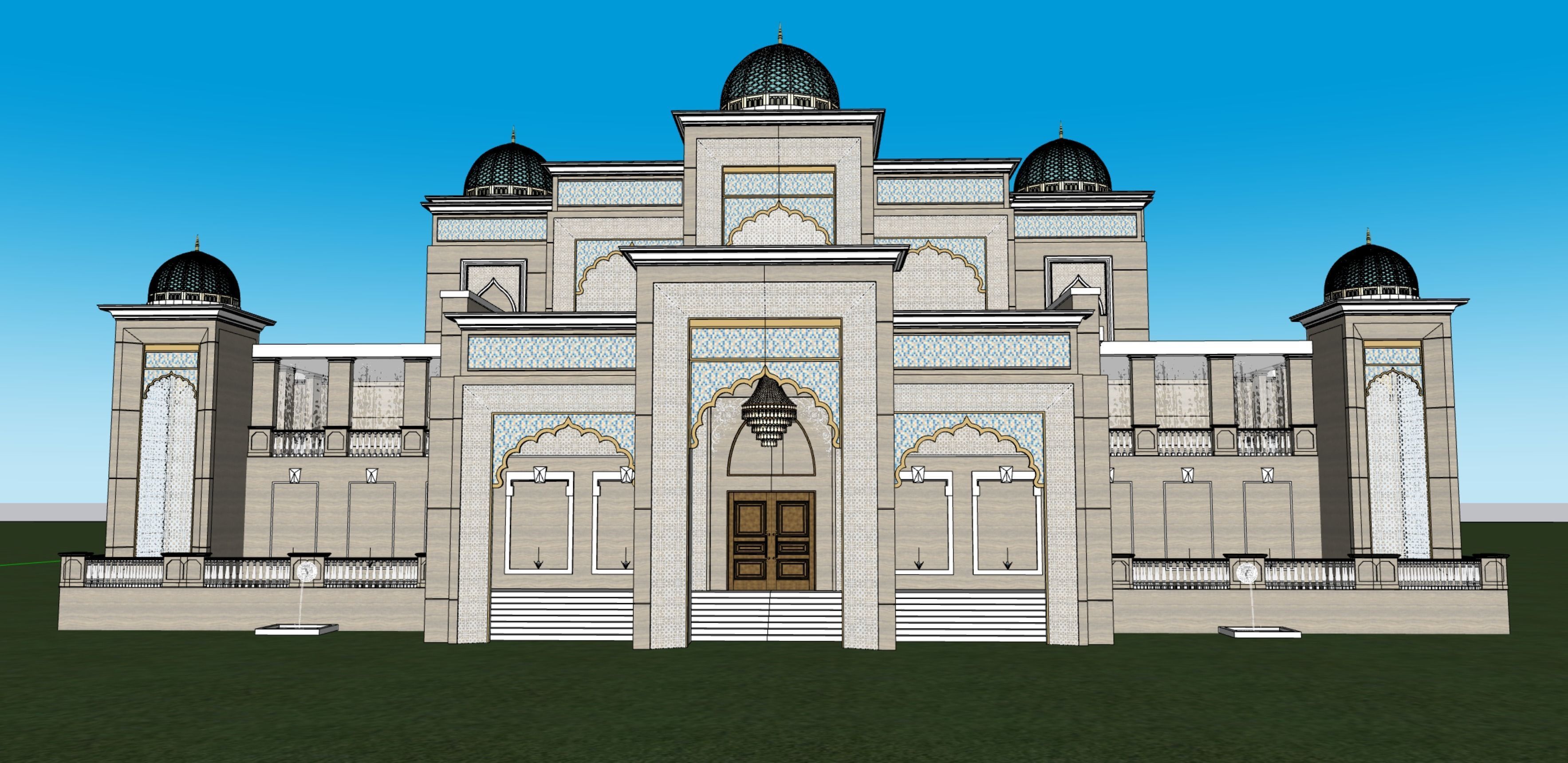 Traditional Haveli Exterior 3D model animated | CGTrader