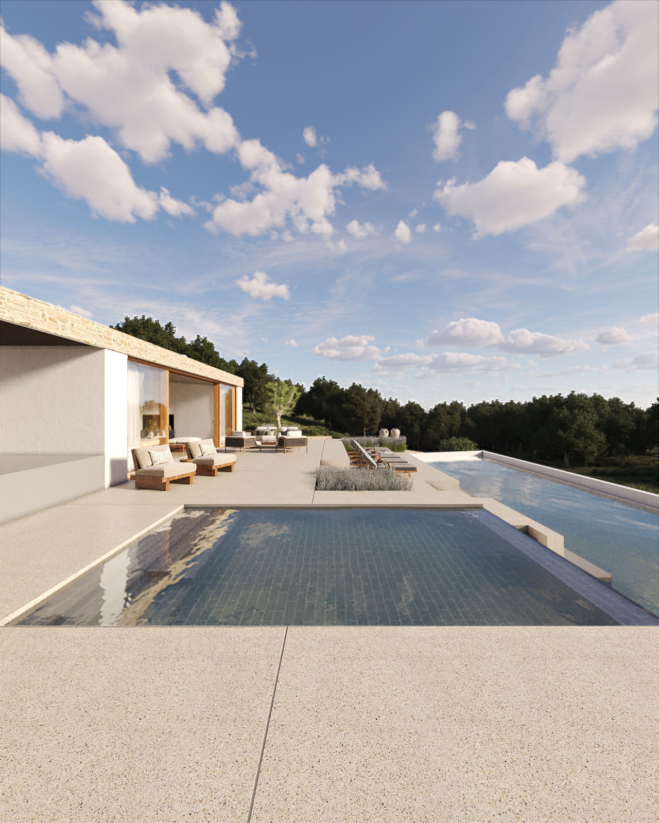 Exterior Villa 3D model animated | CGTrader
