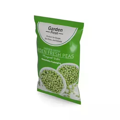 Frozen vegetables Frozen Peas 3D model | CGTrader