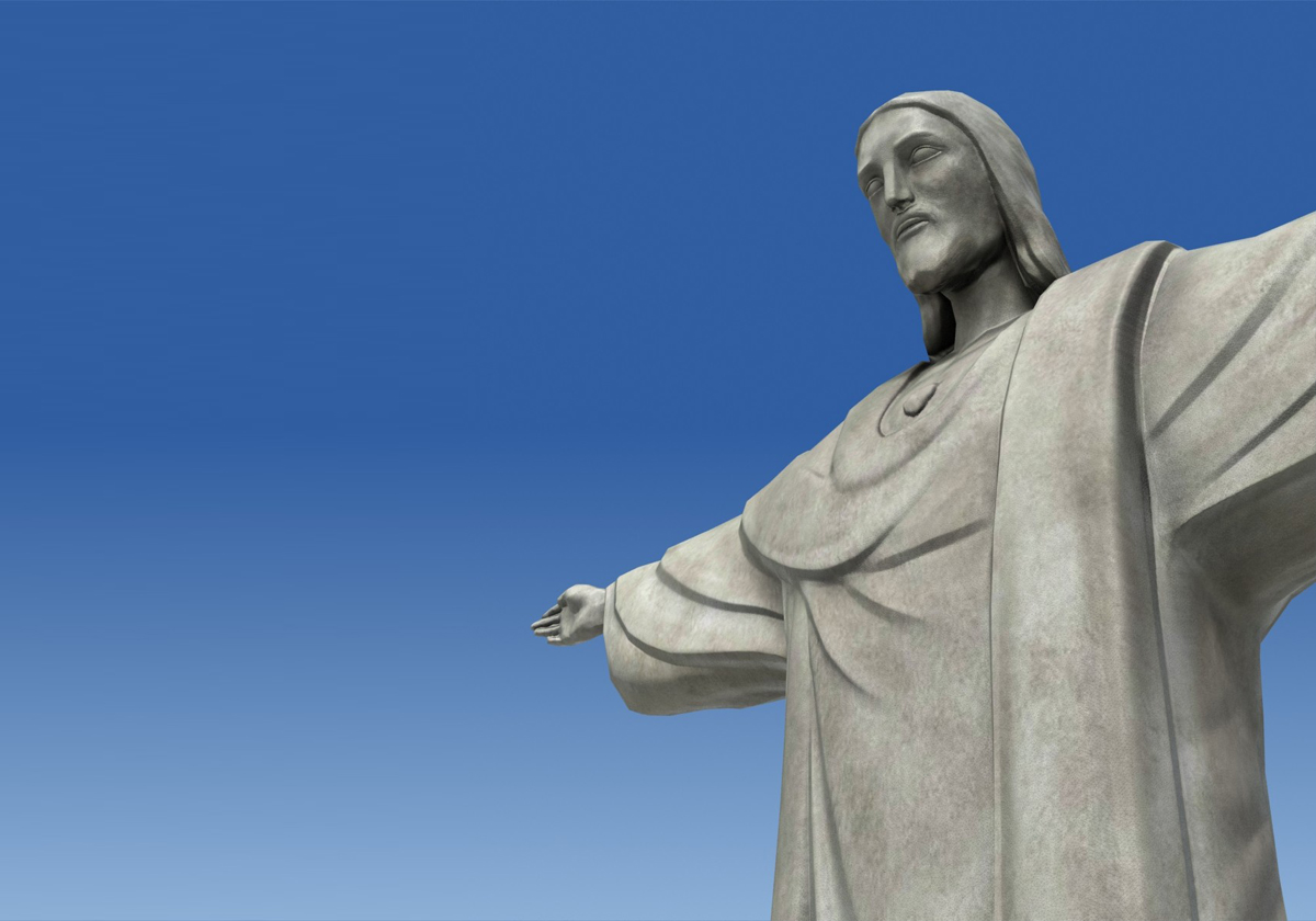 Realistic Christ Redeemer Statue 3D 3D model 3D printable | CGTrader