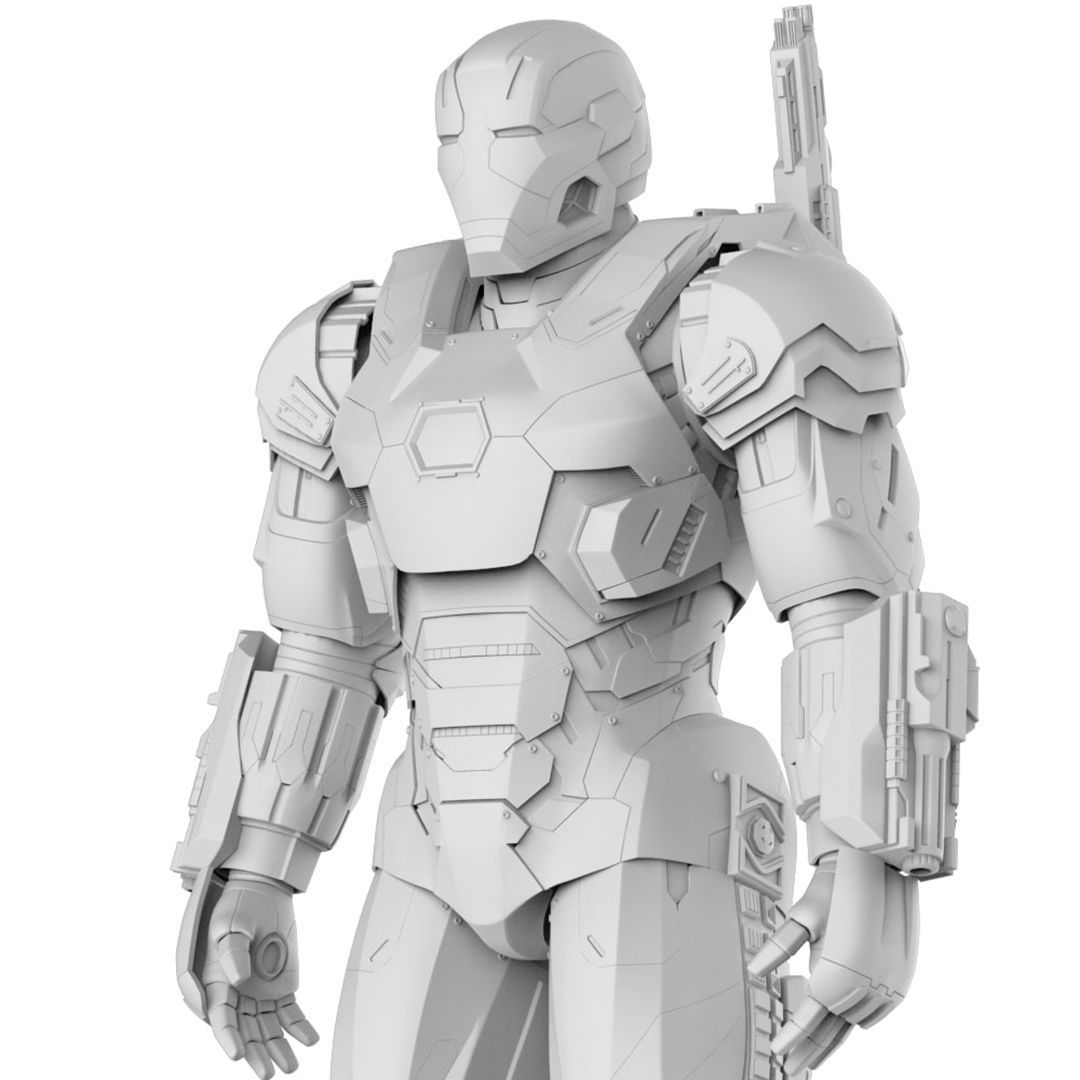 Iron Man War Machine Mark III Full Armor from Civil War 3D model 3D ...