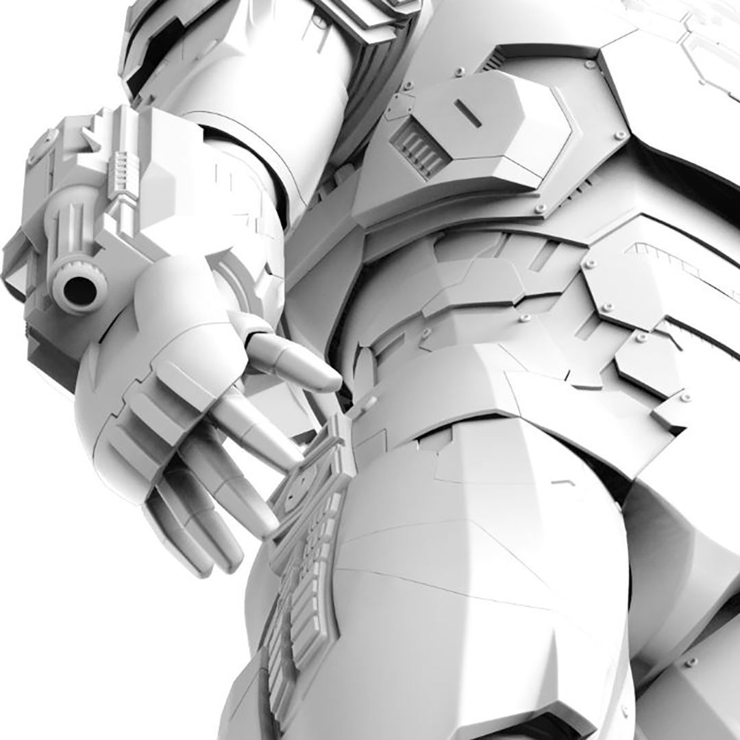 Iron Man War Machine Mark III Full Armor from Civil War 3D model 3D ...