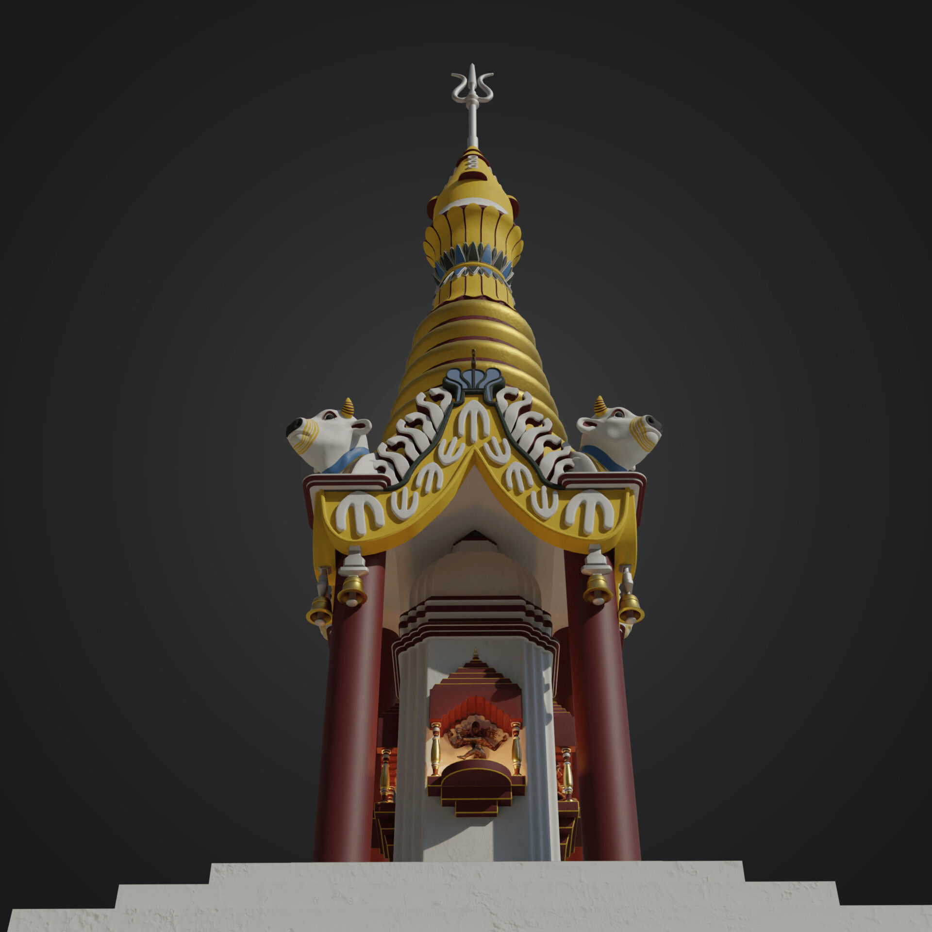 Small Hindu Temple 3D model | CGTrader