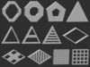 100 low poly primitive geometric base mesh shapes imm Zbrush set free ...