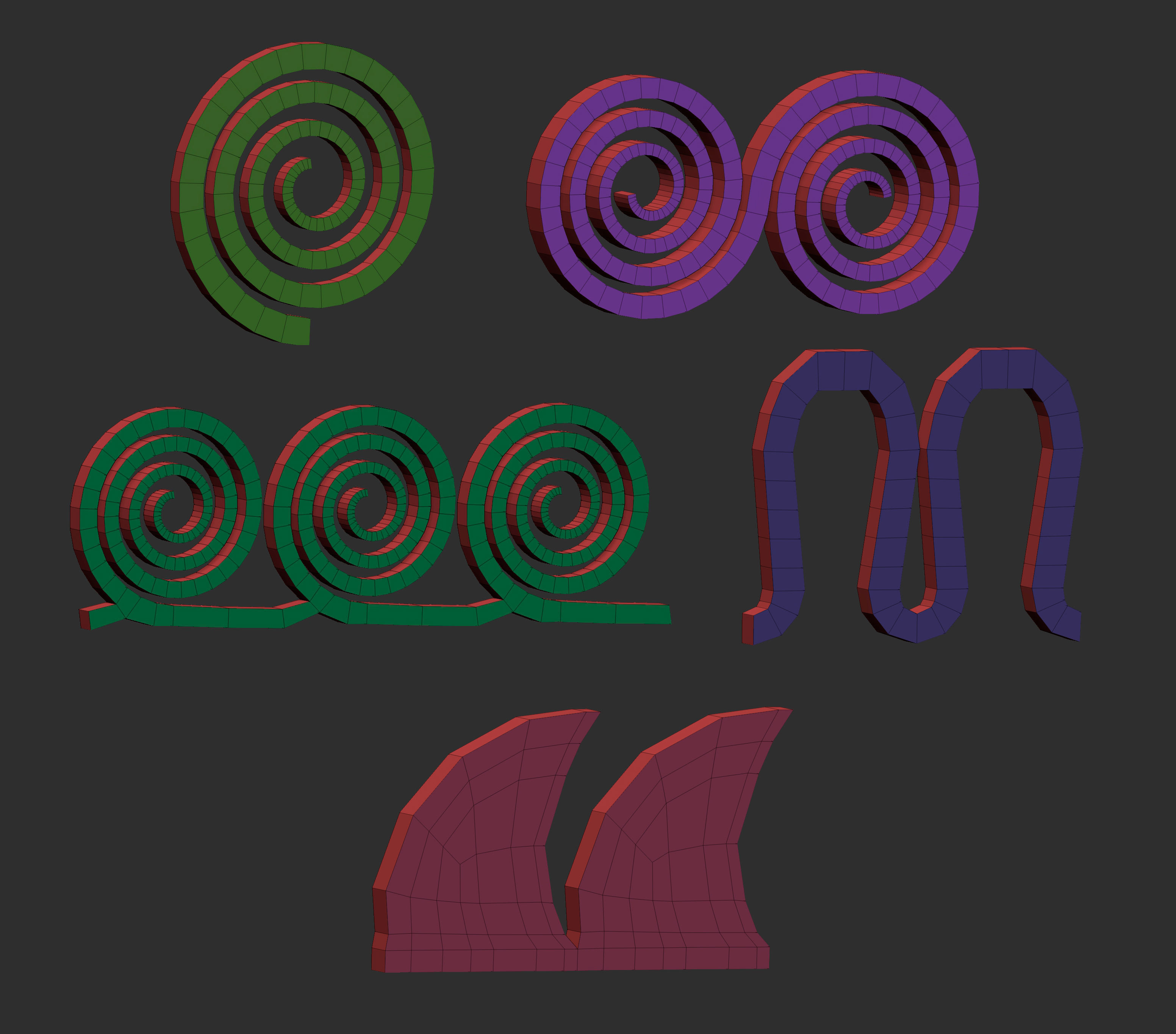 100 low poly primitive geometric base mesh shapes imm Zbrush set free 3D model | CGTrader