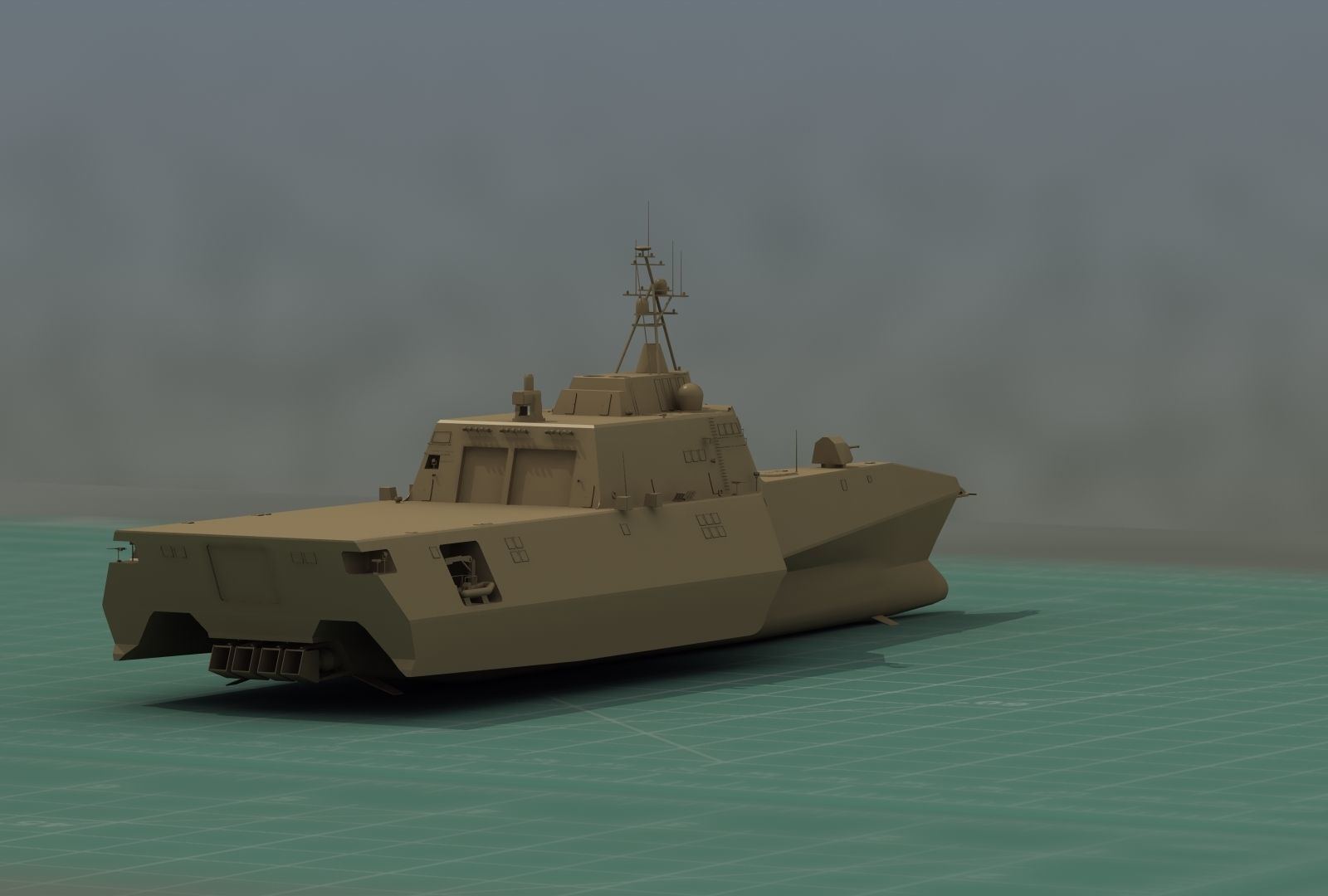 Littoral Combat Ship LCS-6 USS Jackson 3D Print 3D model 3D printable ...