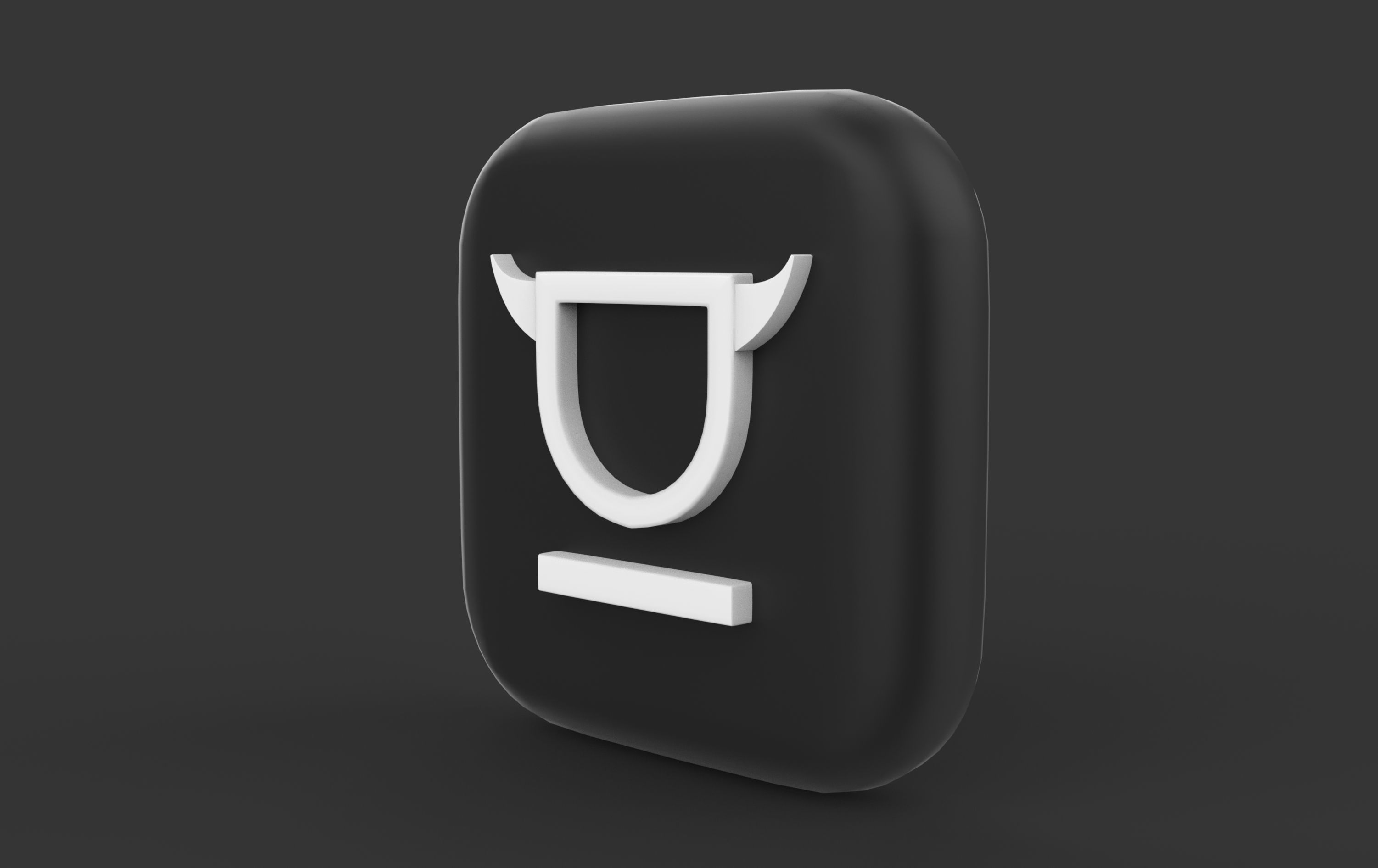 Dark icon 3D model animated | CGTrader