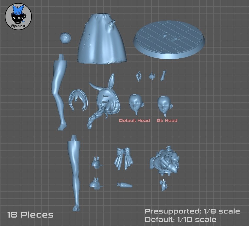 Pekomama - Hololive Vtuber Figure for 3D printing 3D model 3D printable ...