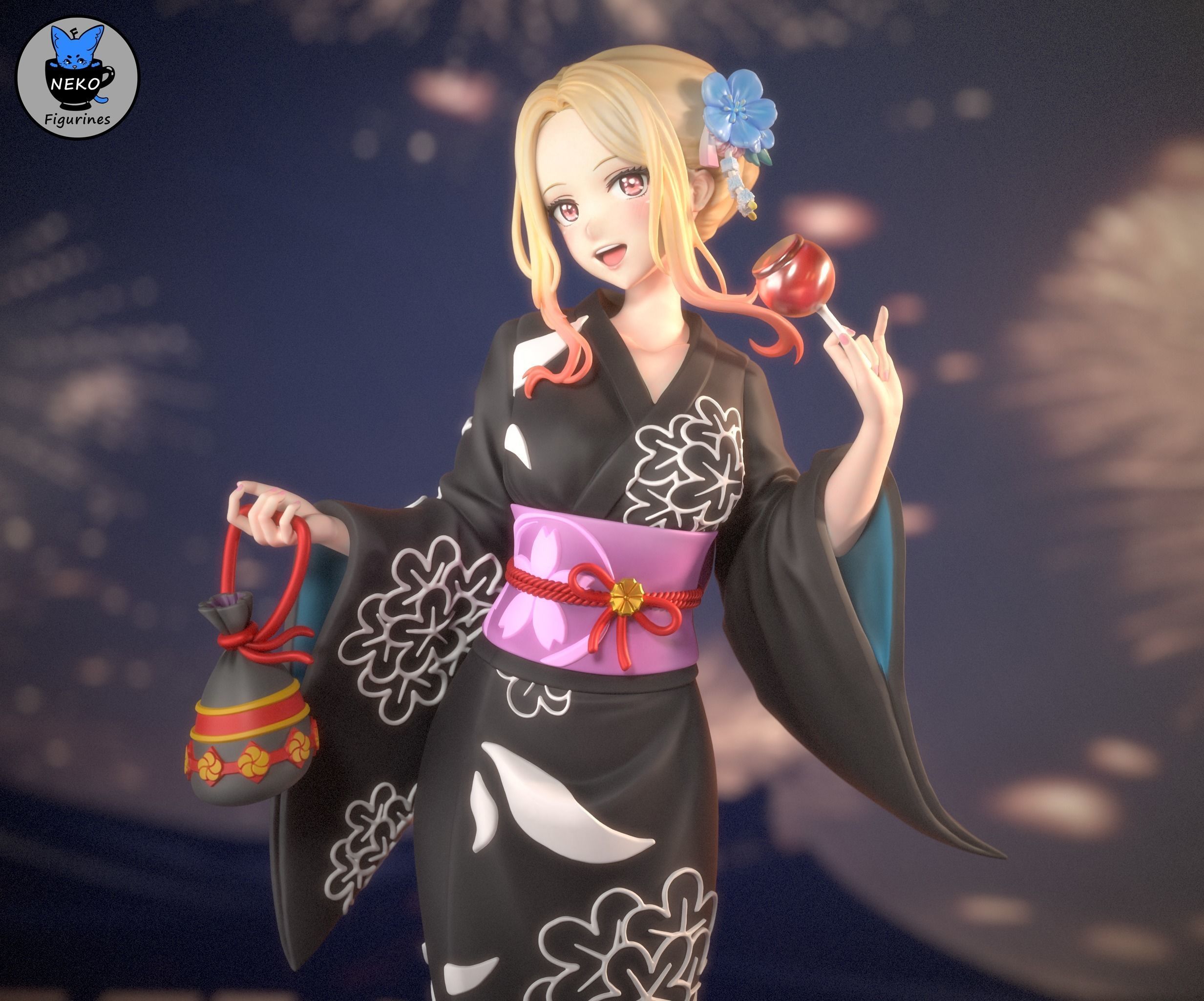 Marin Kitagawa Yukata - Dress Up Darling Figure for 3D Printing 3D ...