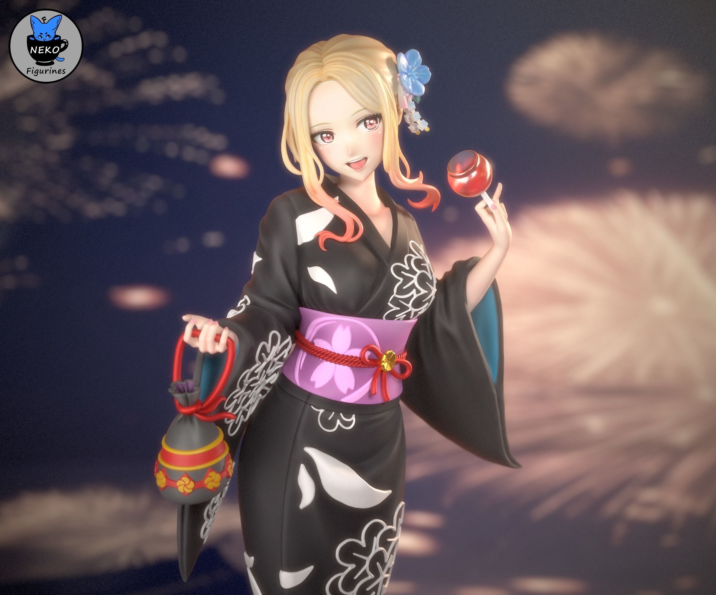 Marin Kitagawa Yukata - Dress Up Darling Figure for 3D Printing 3D ...