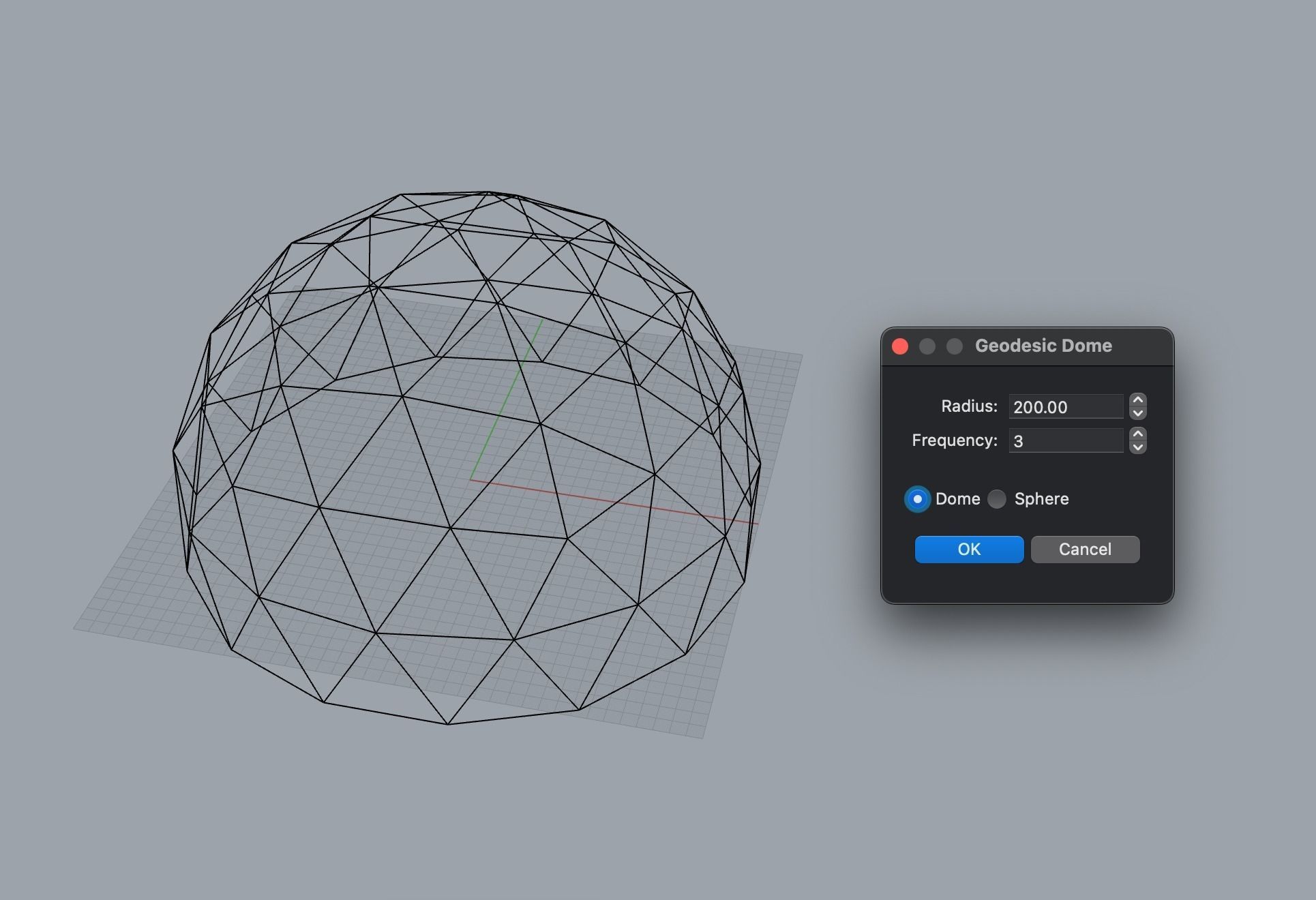Geodesic Dome Rhino3d Parametric Python Script For Architects 3d Model Cgtrader