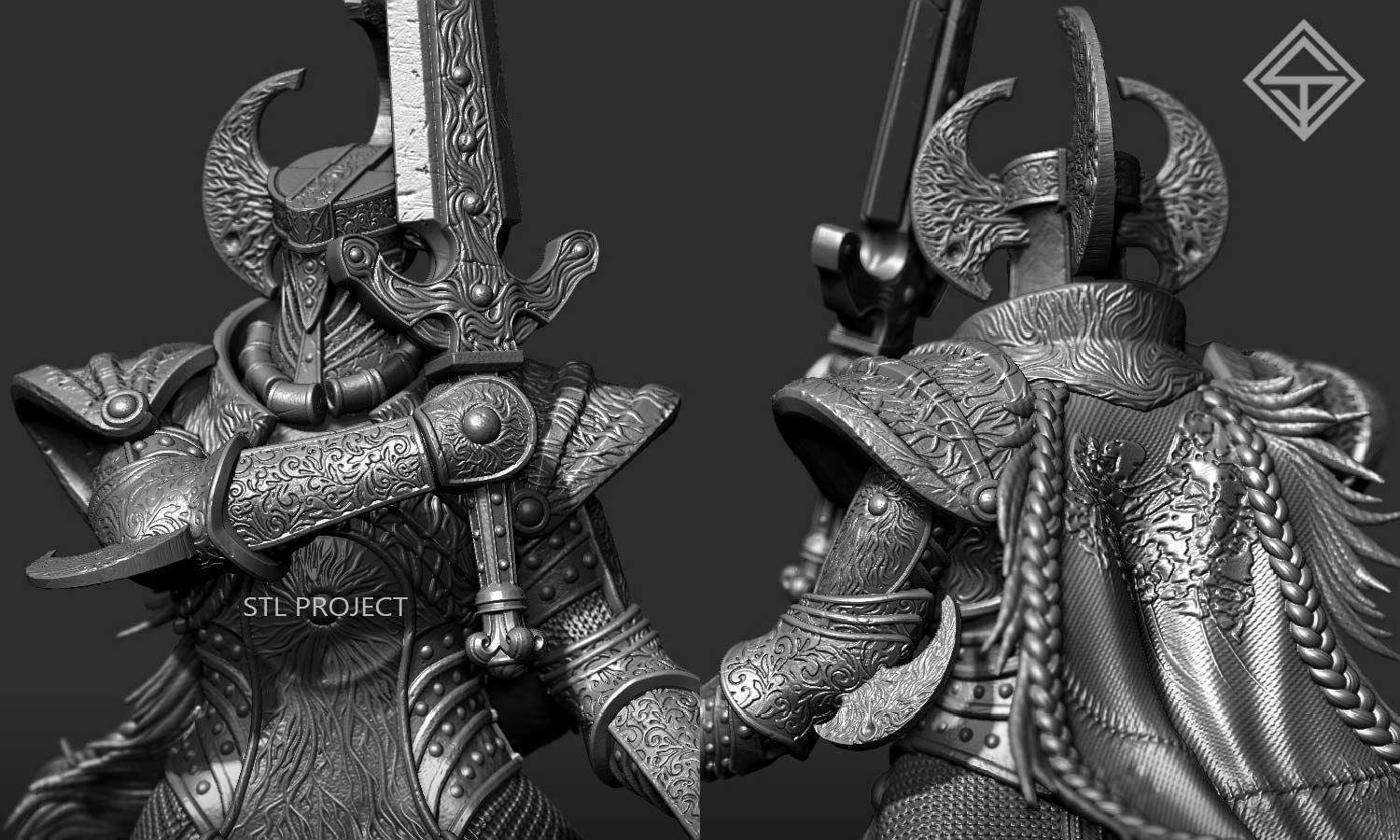 Crucible Knight 3D model 3D printable | CGTrader