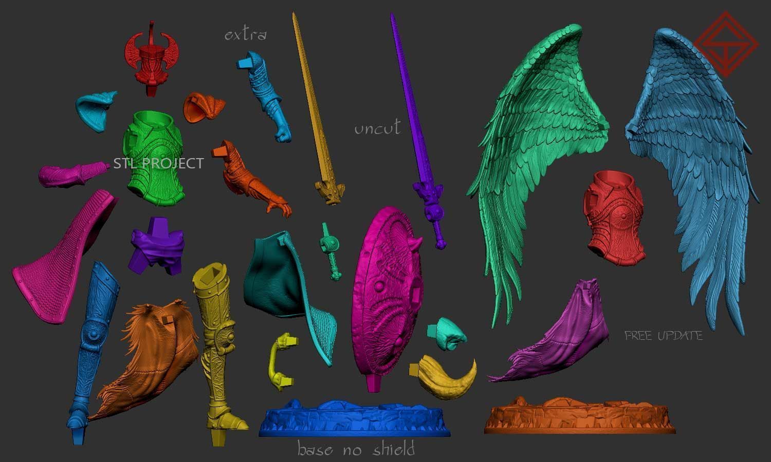 Crucible Knight 3D model 3D printable | CGTrader