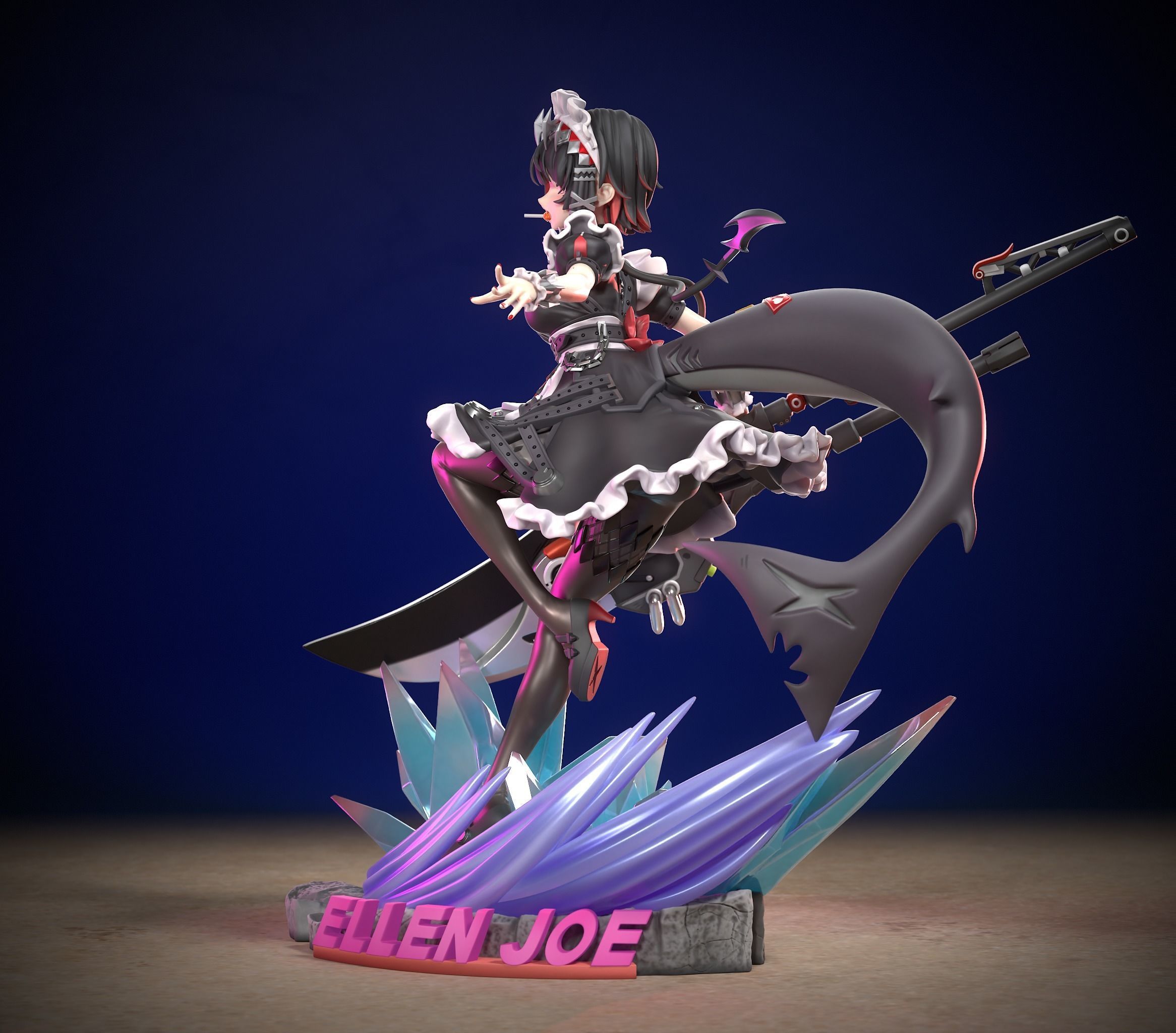 Ellen Joe - Zenless Zone Zero Game Figure for 3D Printing 3D model 3D ...