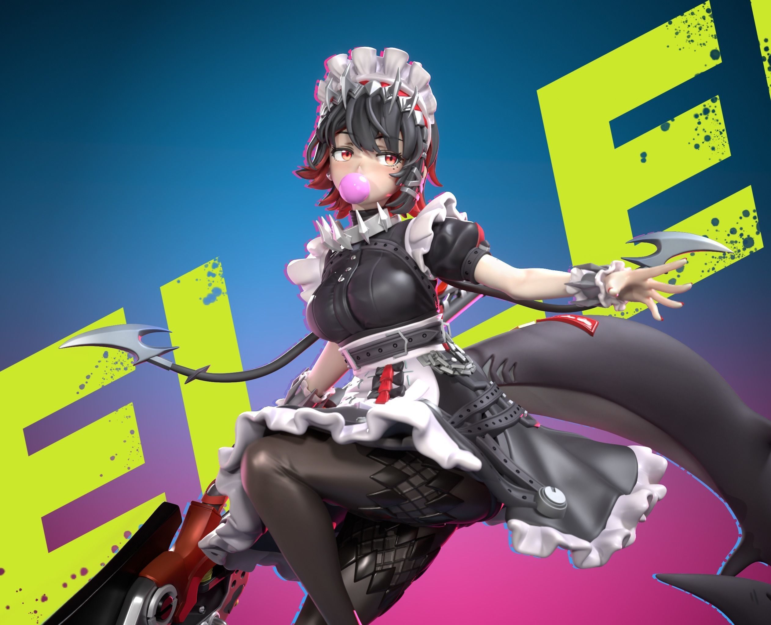 Ellen Joe - Zenless Zone Zero Game Figure for 3D Printing 3D model 3D ...