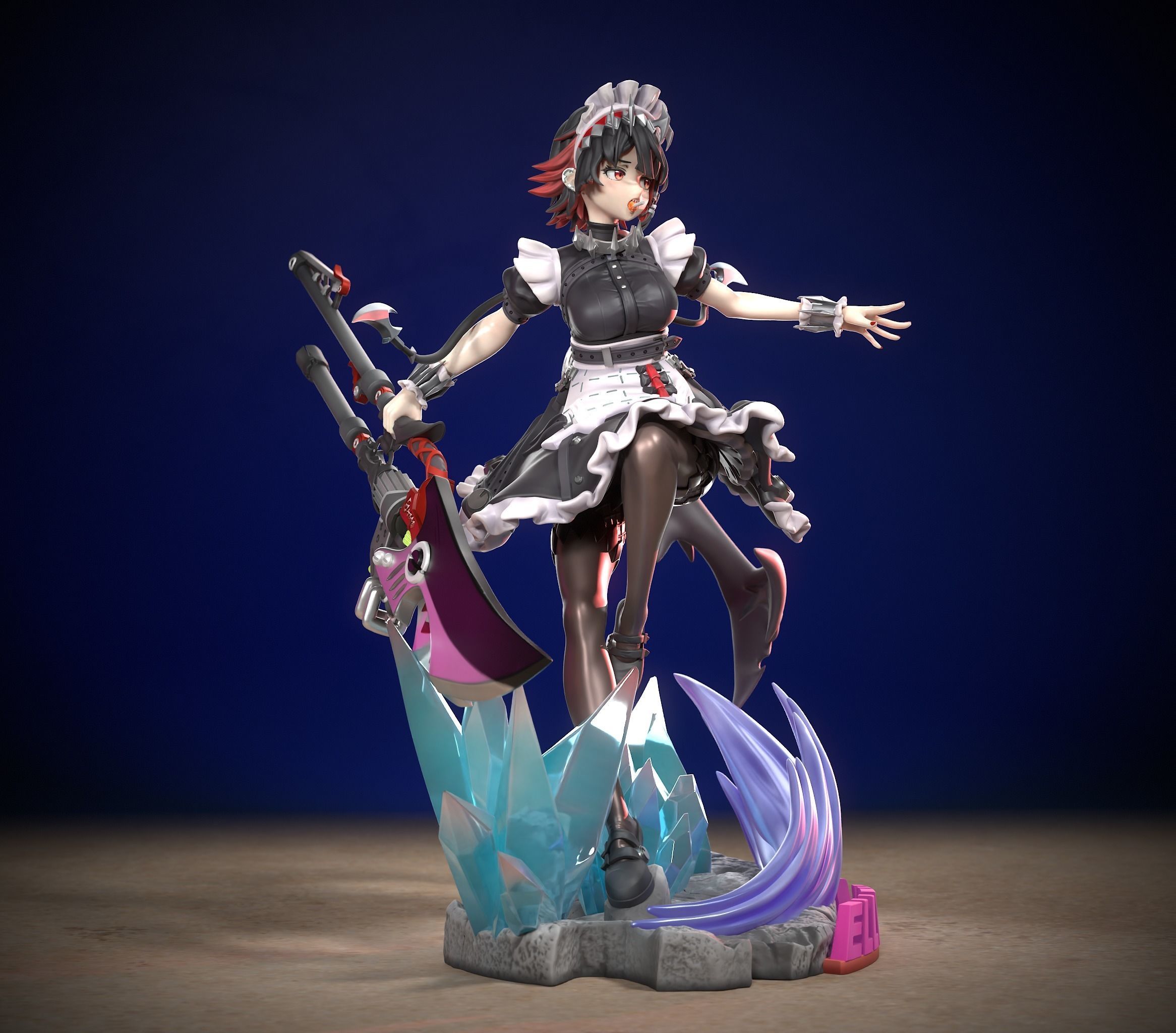 Ellen Joe - Zenless Zone Zero Game Figure for 3D Printing 3D model 3D ...