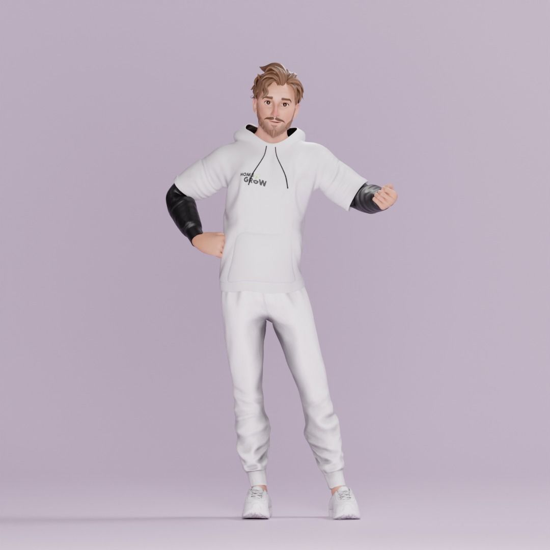 Cartoon boy rigged free 3D model rigged | CGTrader