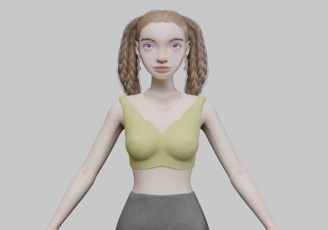 3D model young sweet girl V35190 VR / AR / low-poly | CGTrader