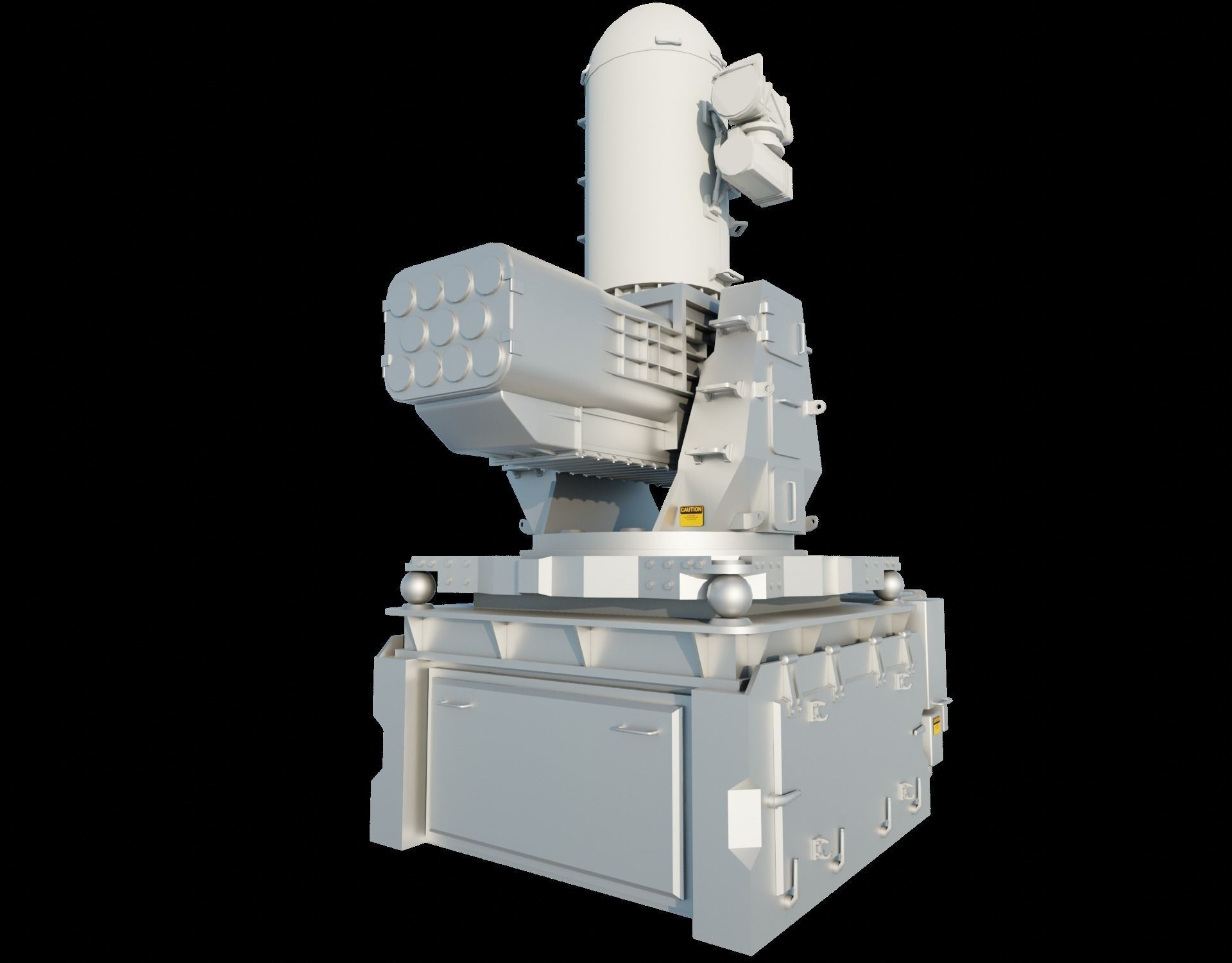 SeaRam Ship Defense System free VR / AR / low-poly 3D model | CGTrader