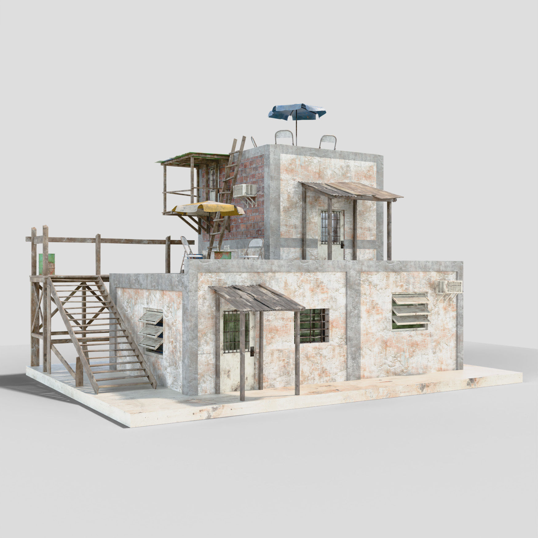 3D model Slum Favela VR / AR / low-poly | CGTrader