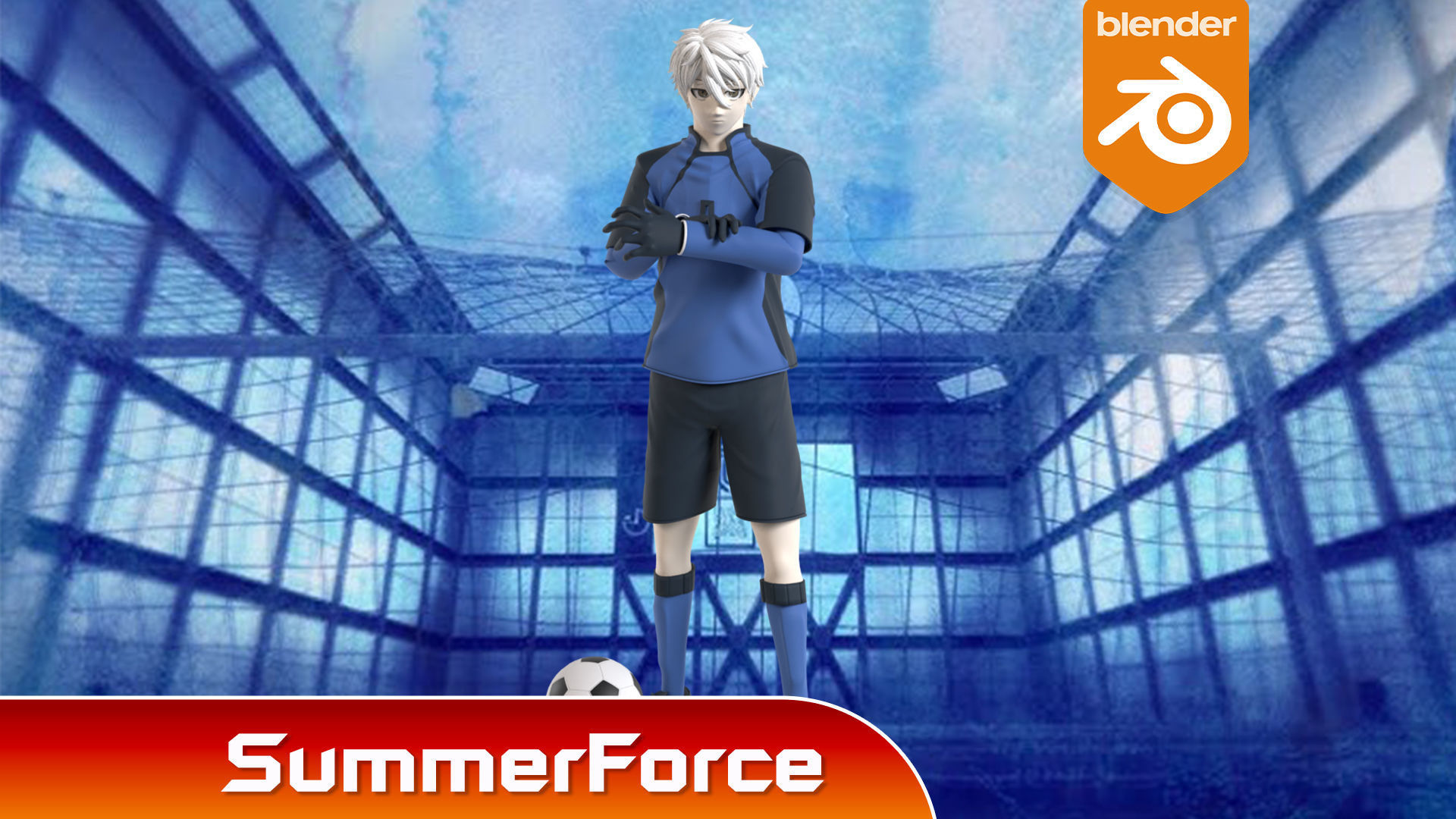 Seishiro Nagi - Blue Lock 3D model rigged | CGTrader