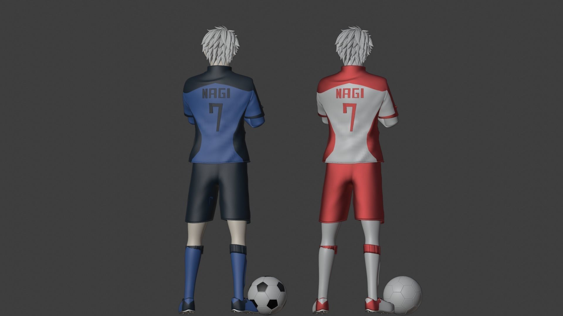 Seishiro Nagi - Blue Lock 3D model rigged | CGTrader