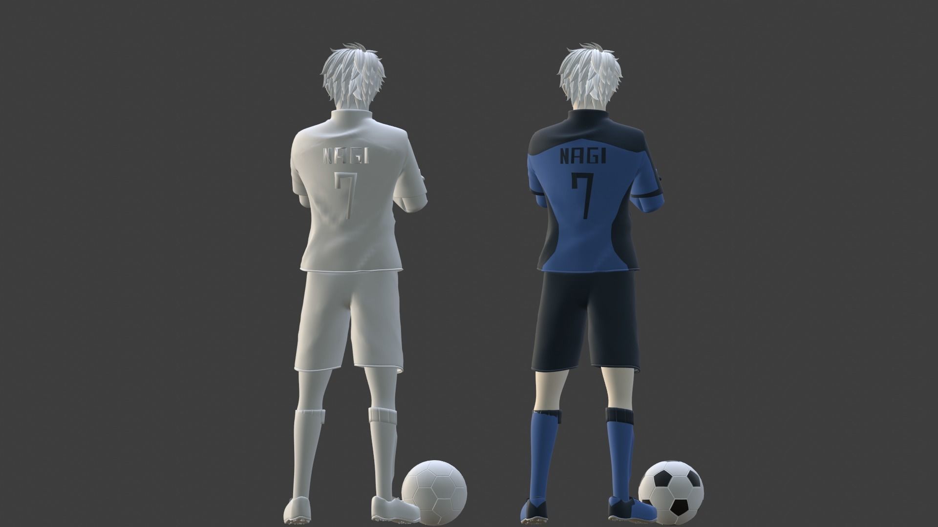 Seishiro Nagi - Blue Lock 3D model rigged | CGTrader