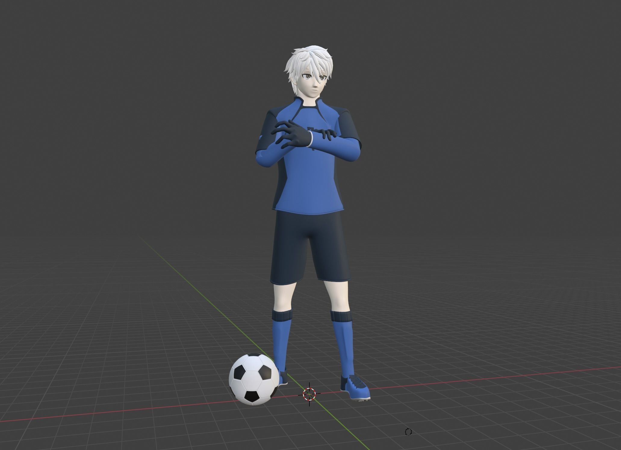 Seishiro Nagi - Blue Lock 3D model rigged | CGTrader