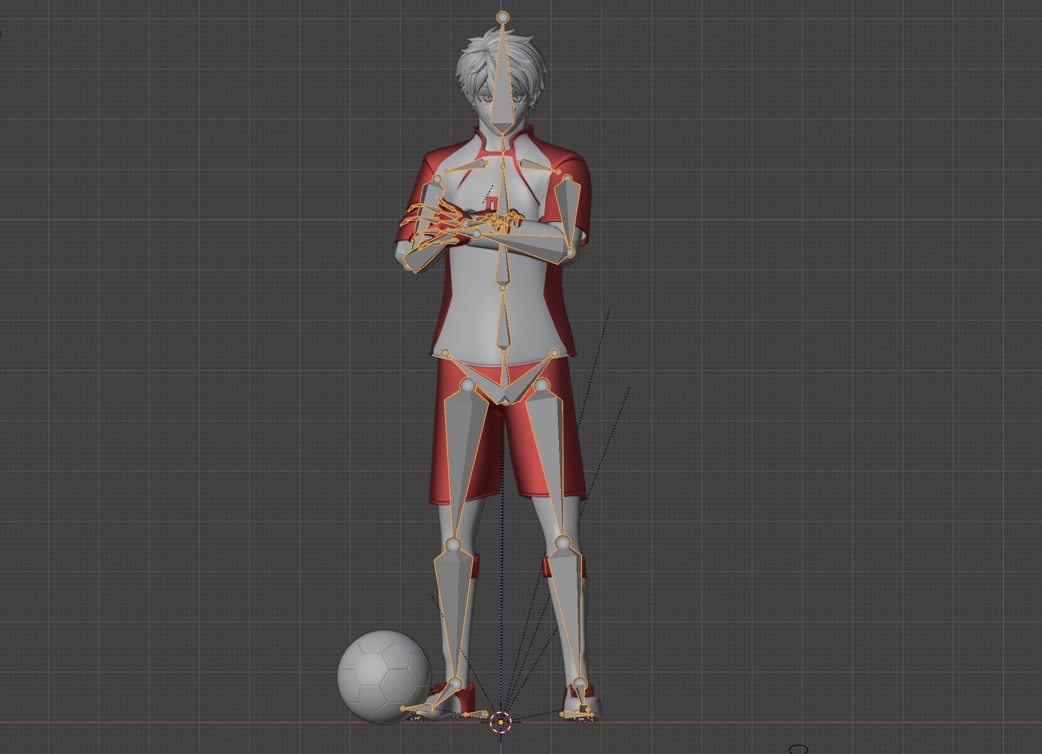 Seishiro Nagi - Blue Lock 3D model rigged | CGTrader