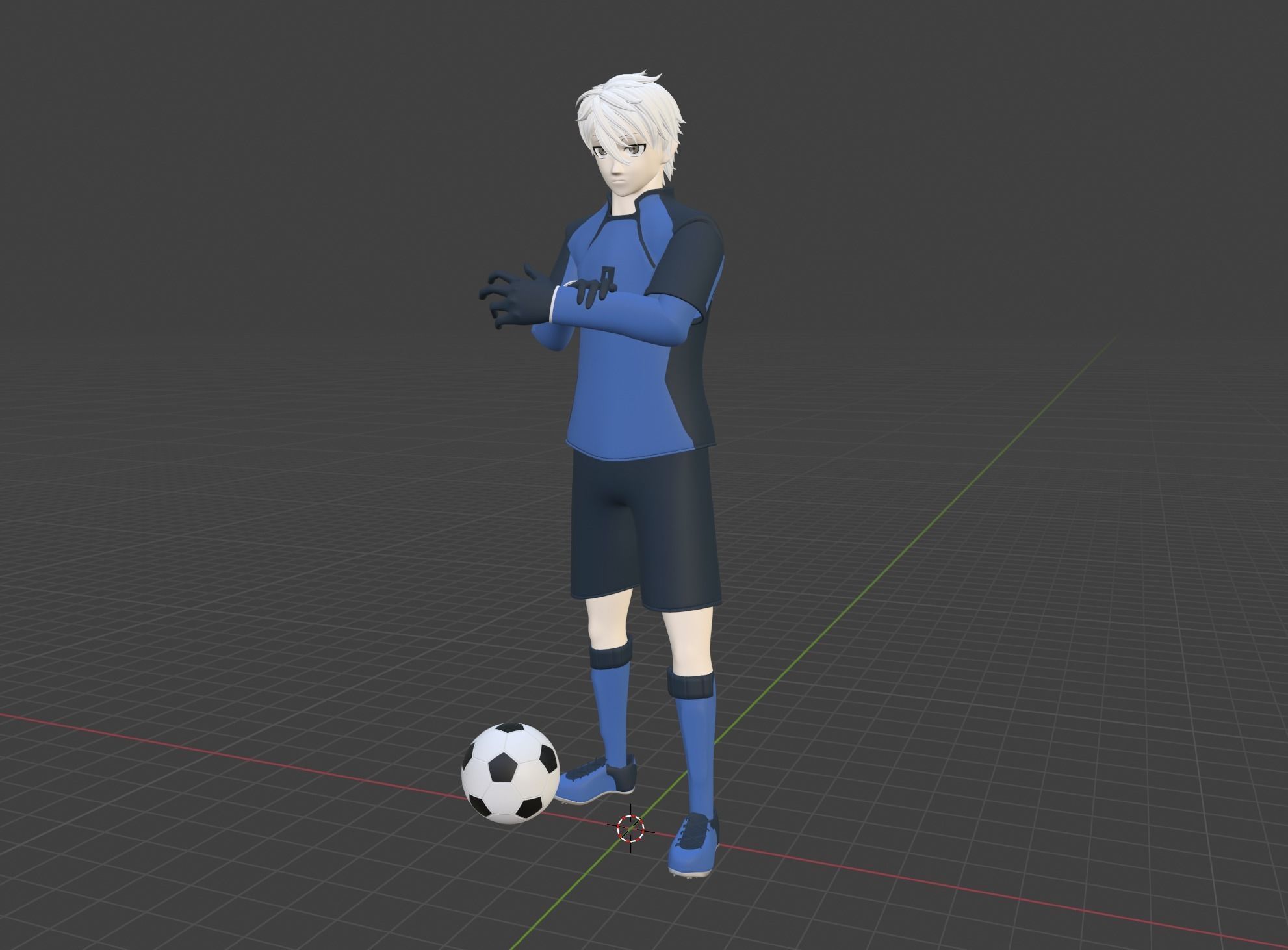 Seishiro Nagi - Blue Lock 3D model rigged | CGTrader