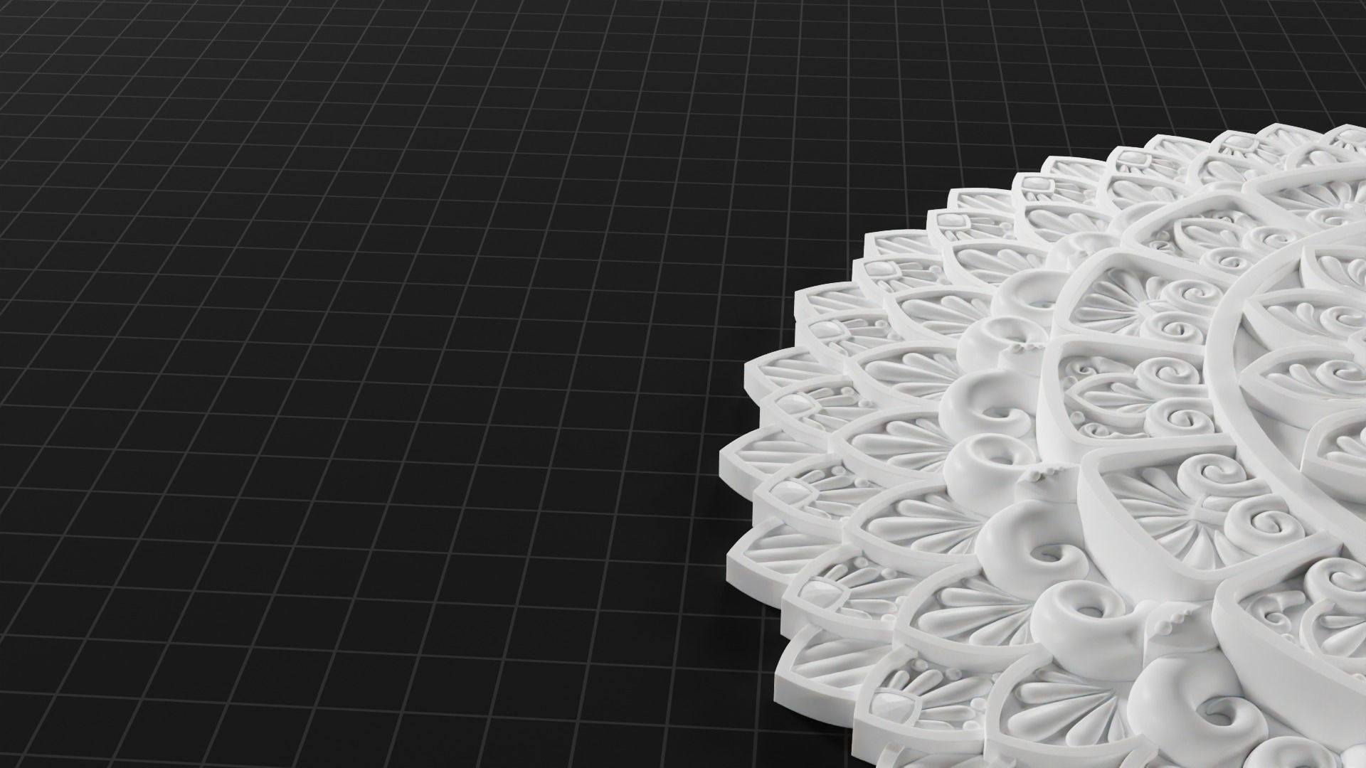 3D Ornaments Mandala Model in Blender 3D model | CGTrader