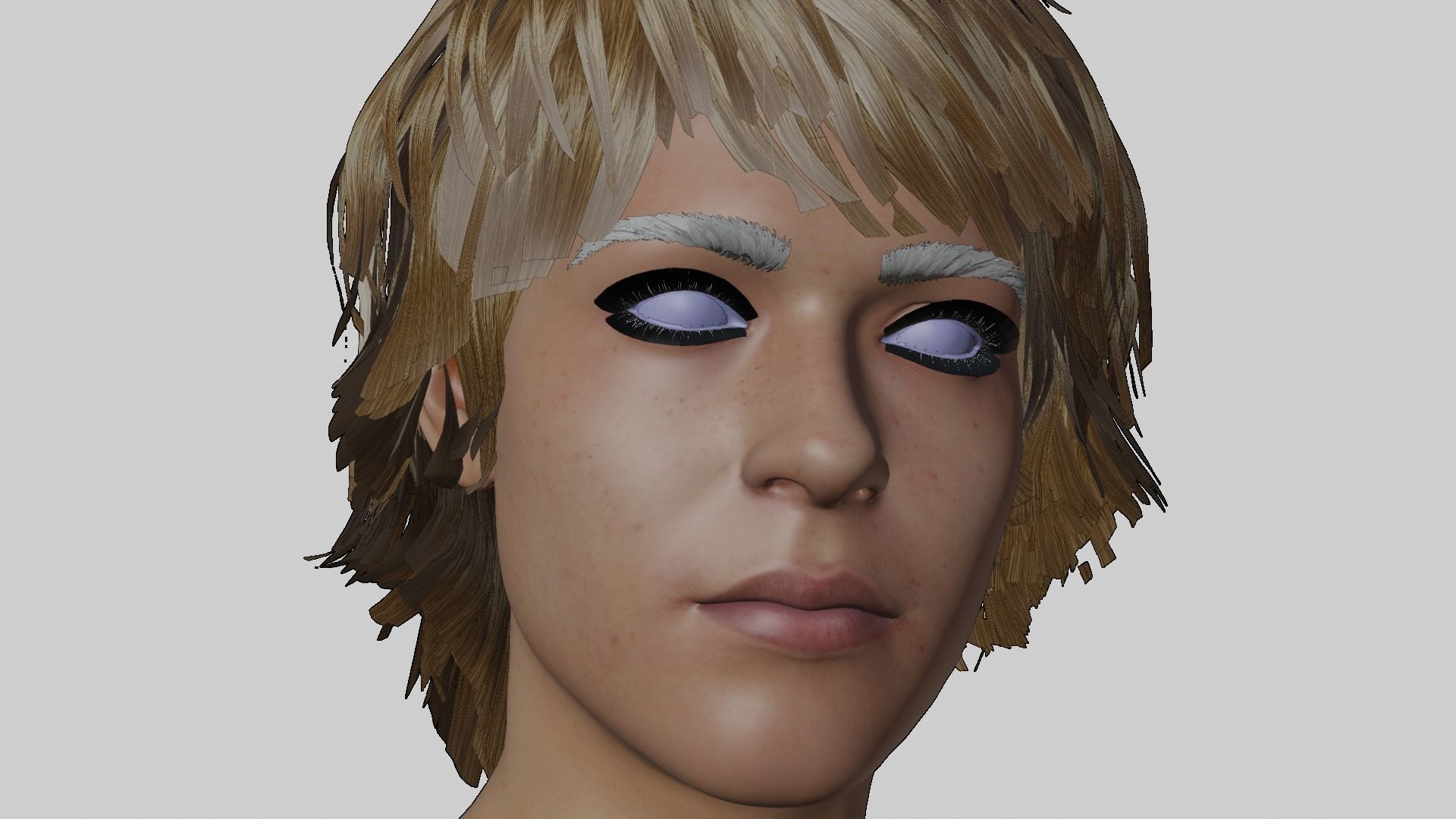 Realistic woman head free 3D model animated rigged | CGTrader