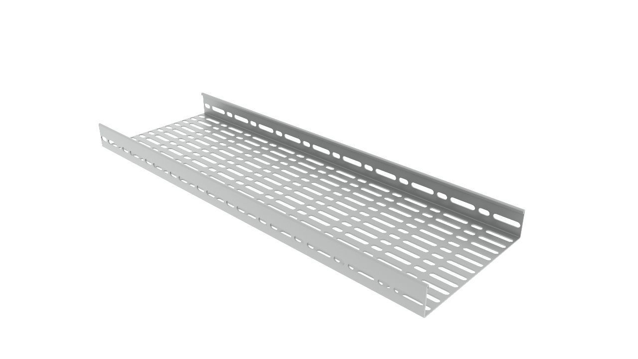Cable Tray with Ceiling Support and Floor Pedestal free 3D model | CGTrader