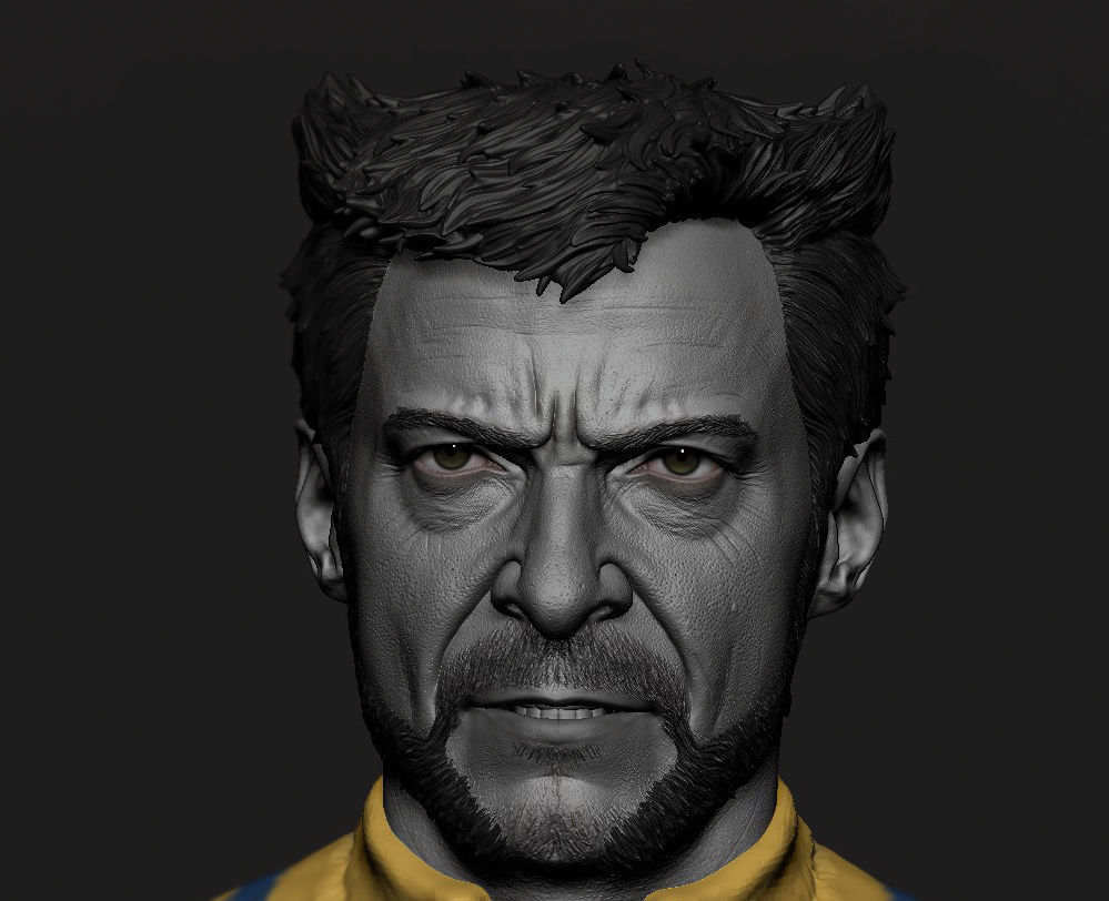 Wolverine -Hugh Jackman Head - Deadpool and Wolverine 3D model 3D ...