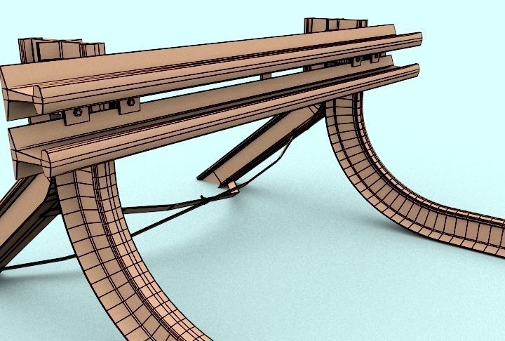 Buffer Stop railway 3D model | CGTrader