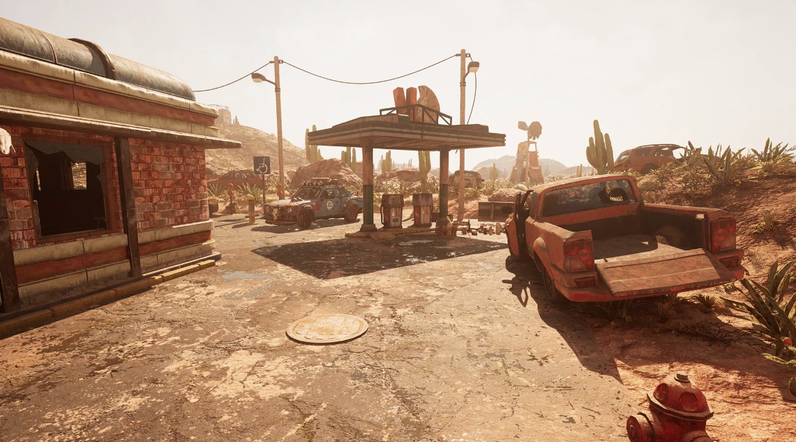 3D model Post Apocalyptic Desert Environment 3D Model VR / AR / low ...