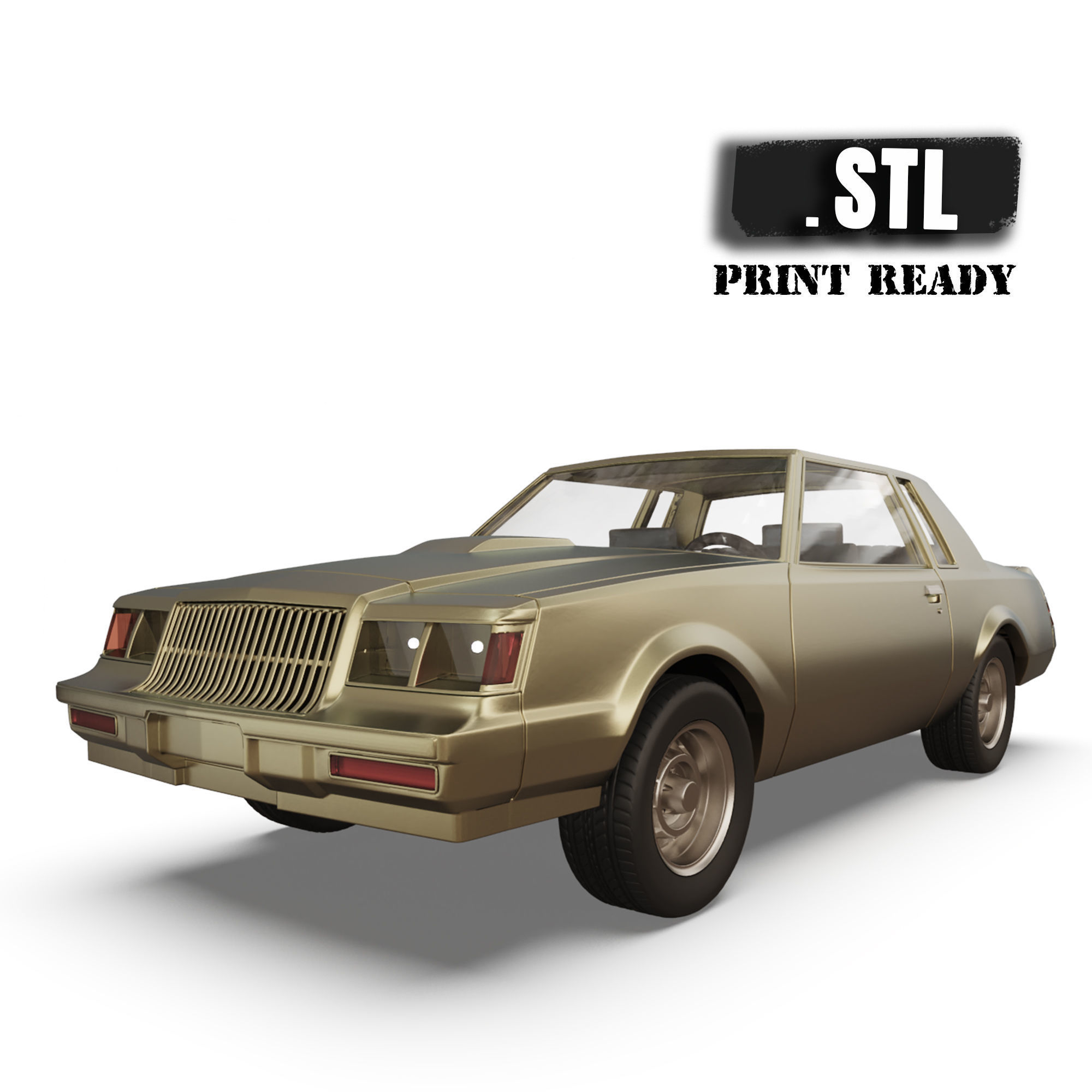 87 Regal Grand National muscle car 3d printer stl files 3D model 3D ...